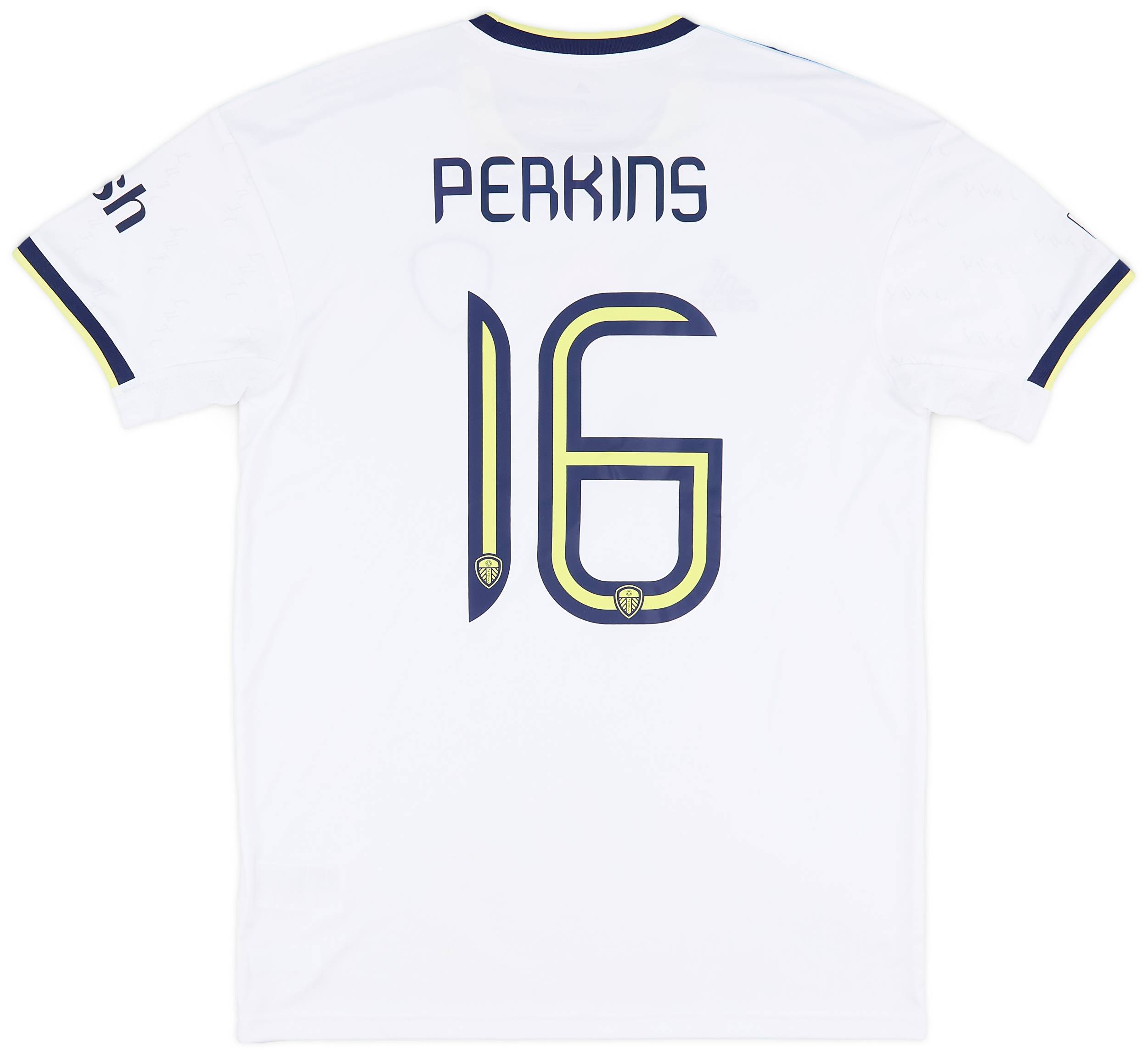 2022-23 Leeds Match Issue Carabao Cup Home Shirt Perkins #16