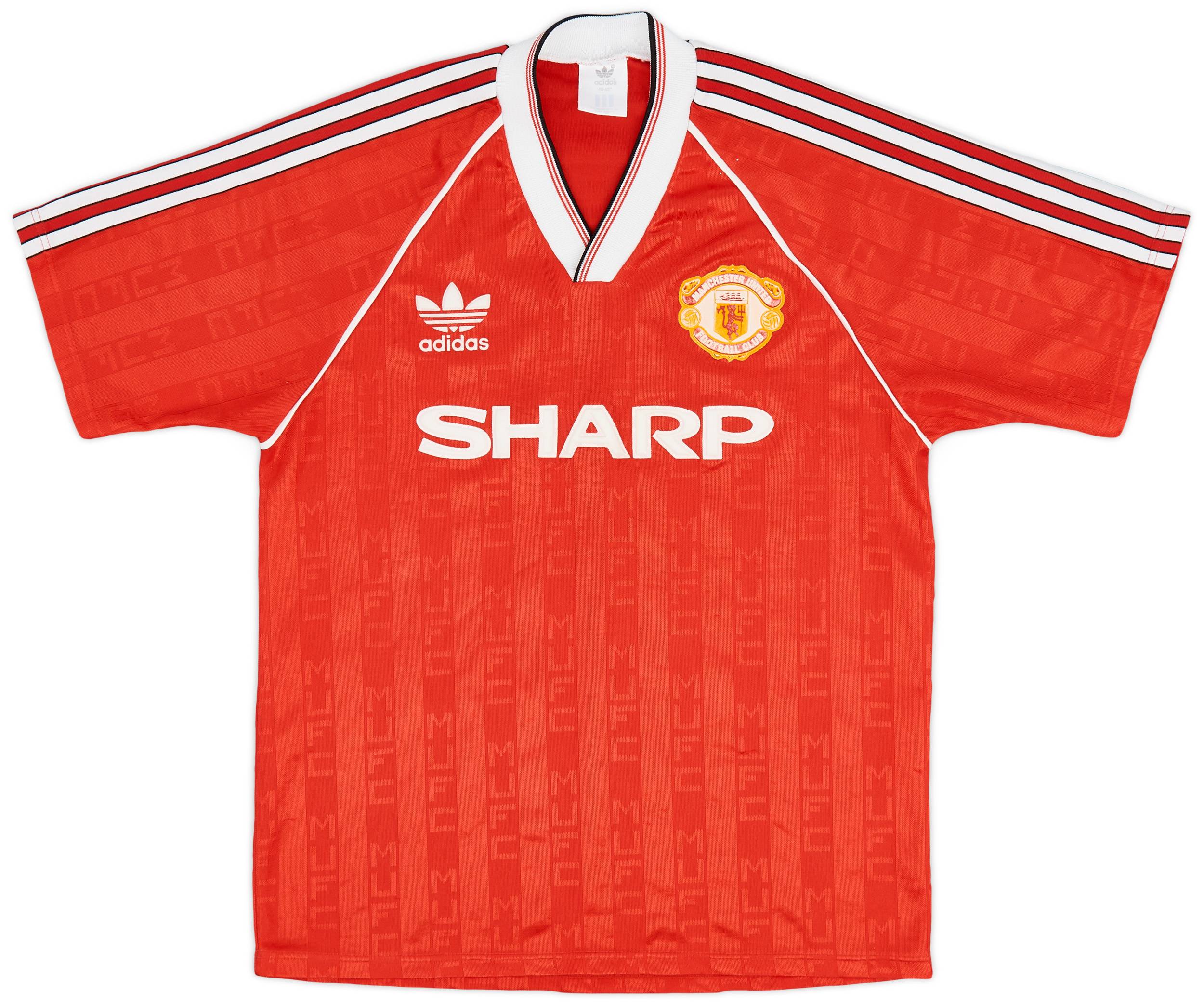 1988-90 Manchester United Home Shirt - 8/10 - (M/L)