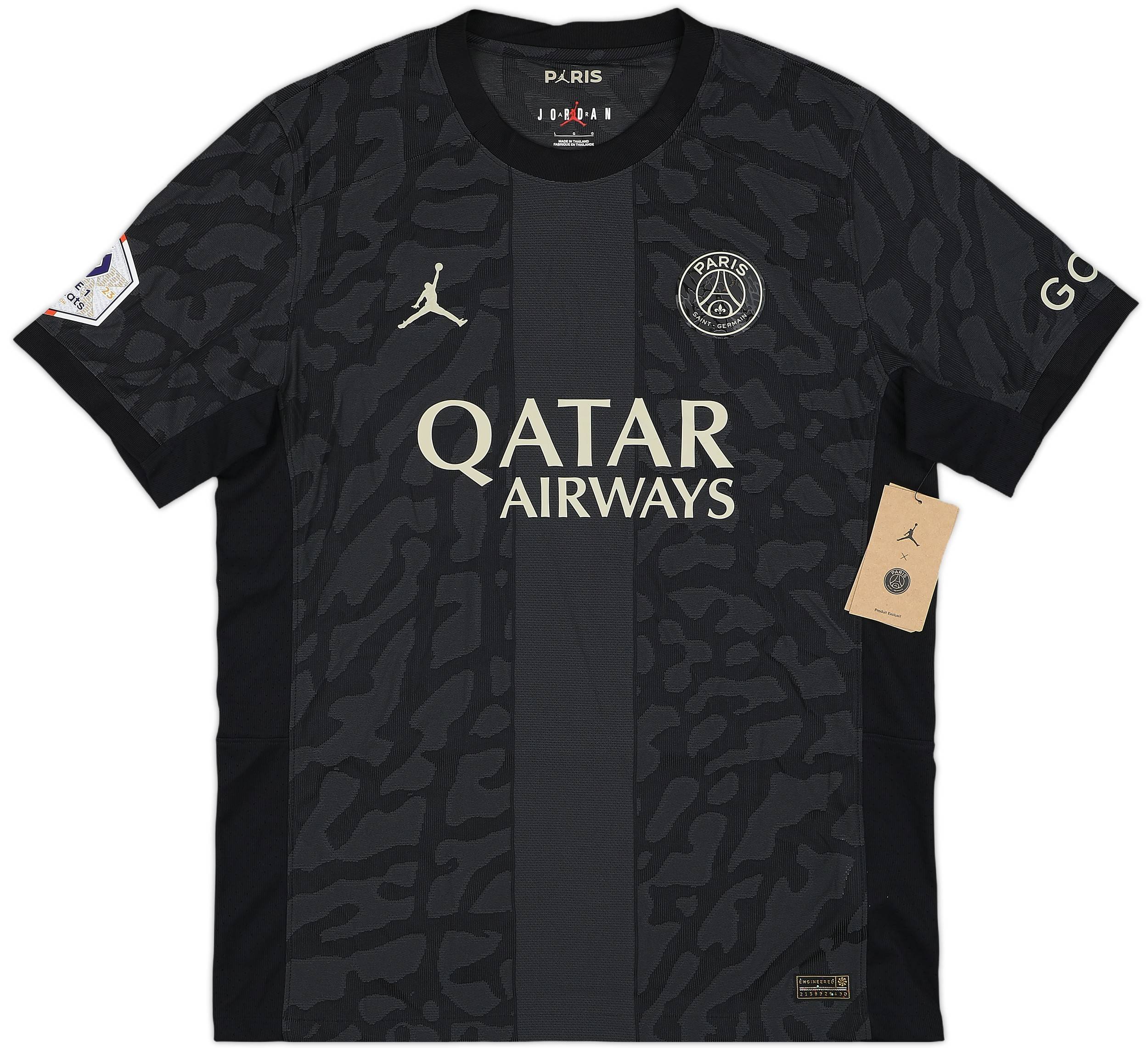 2023-24 Paris Saint-Germain Authentic Third Shirt Barcola #29 (L)