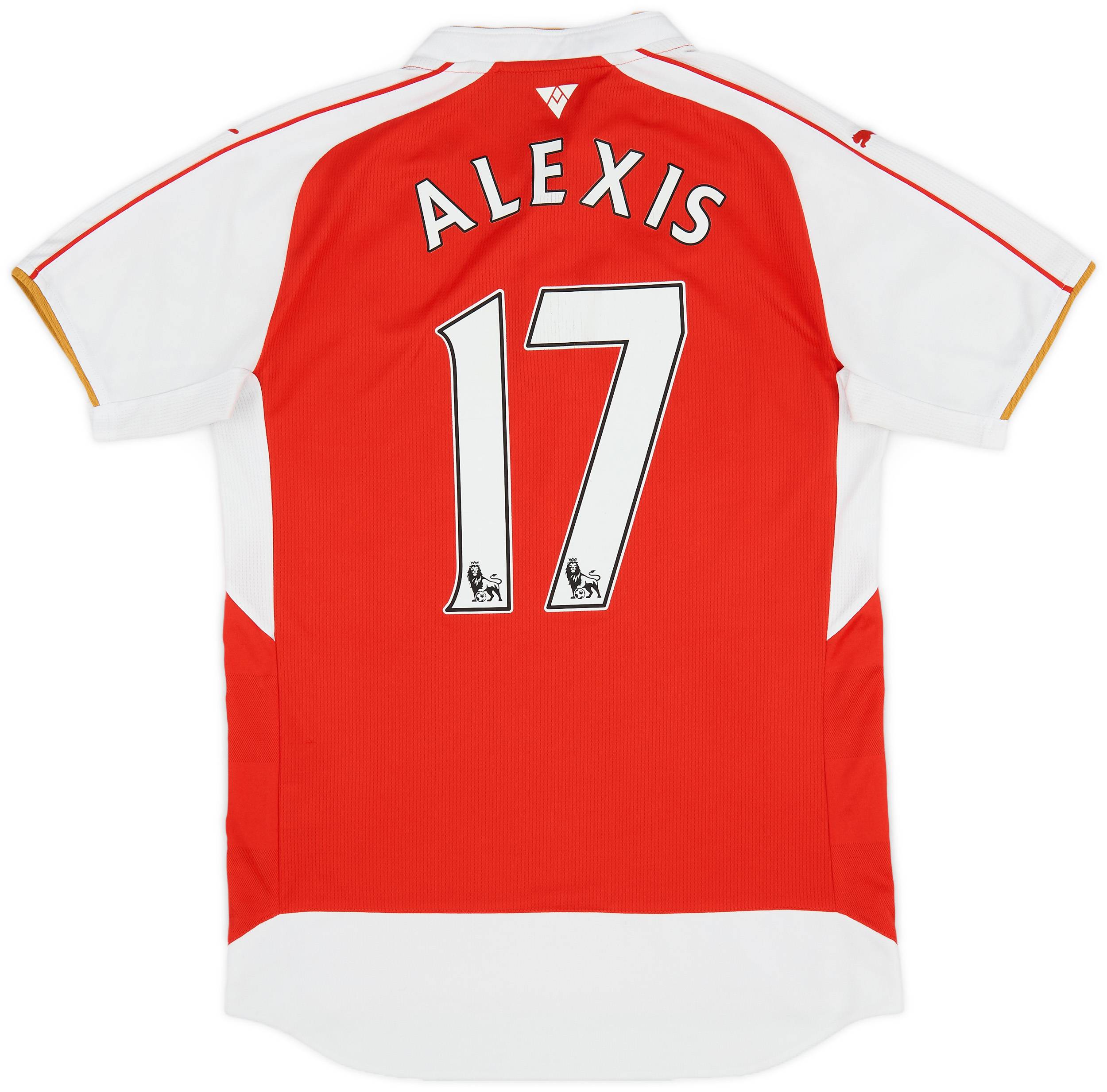 2015-16 Arsenal Home Shirt Alexis #17 - 4/10 - (S)