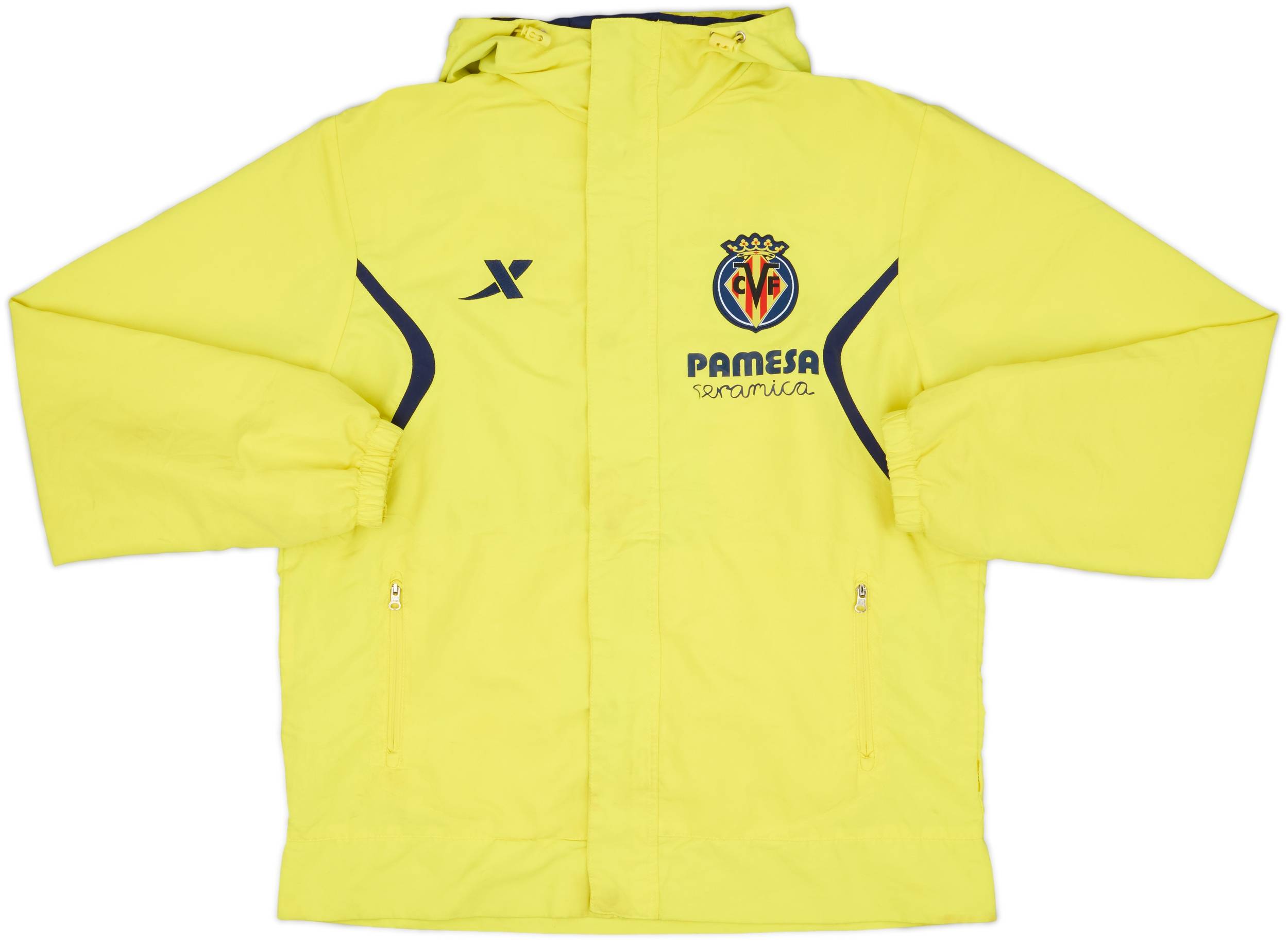 2015-16 Villarreal xTep Hooded Rain Jacket - 6/10 - (S)