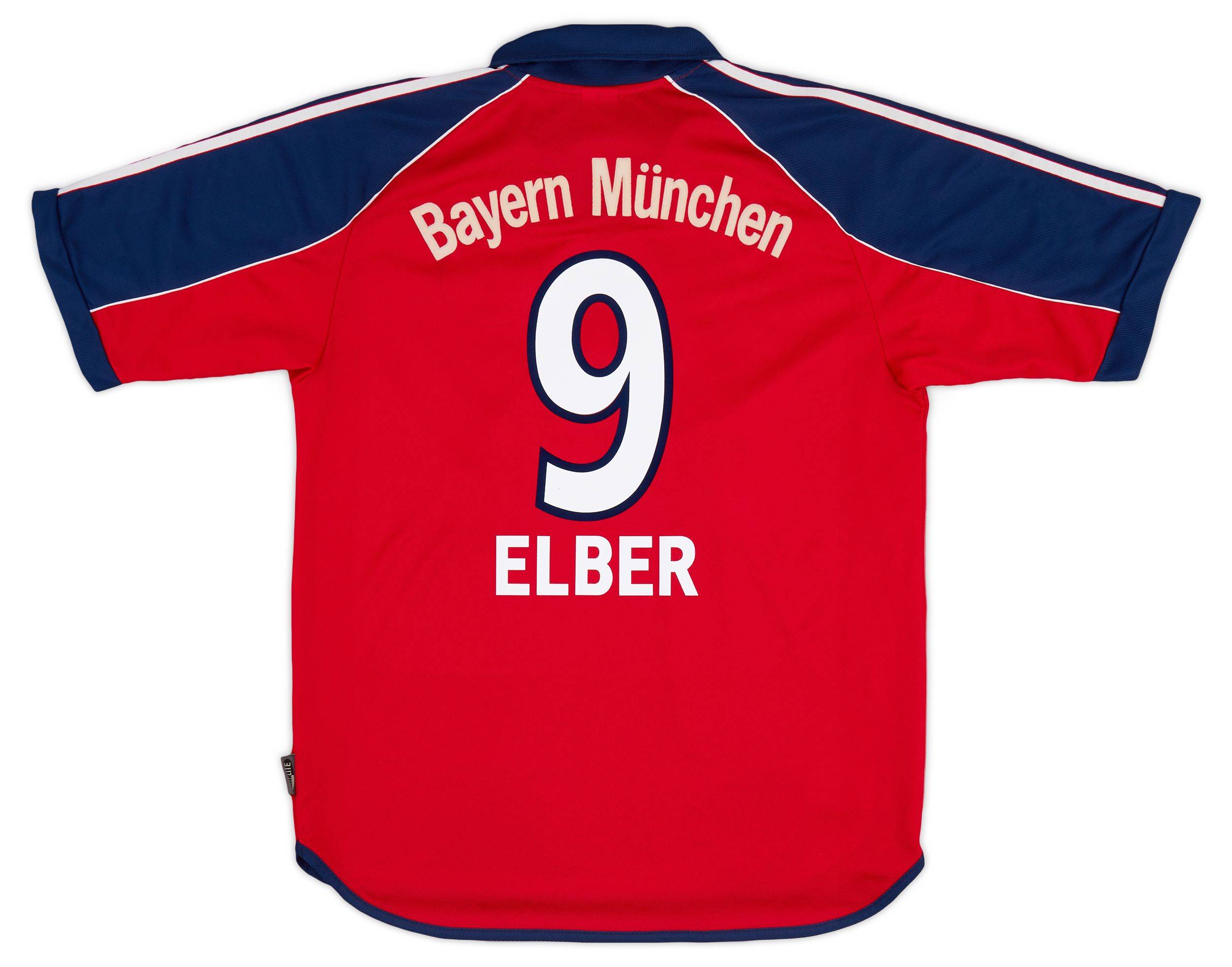 1999-01 Bayern Munich Home Shirt Elber #9