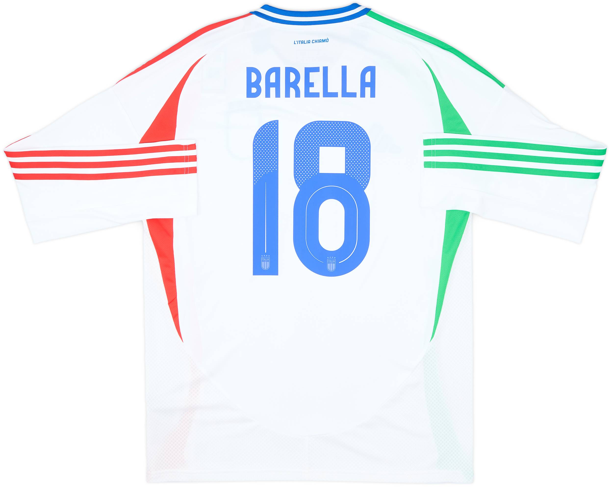 2024-25 Italy Away L/S Shirt Barella #18