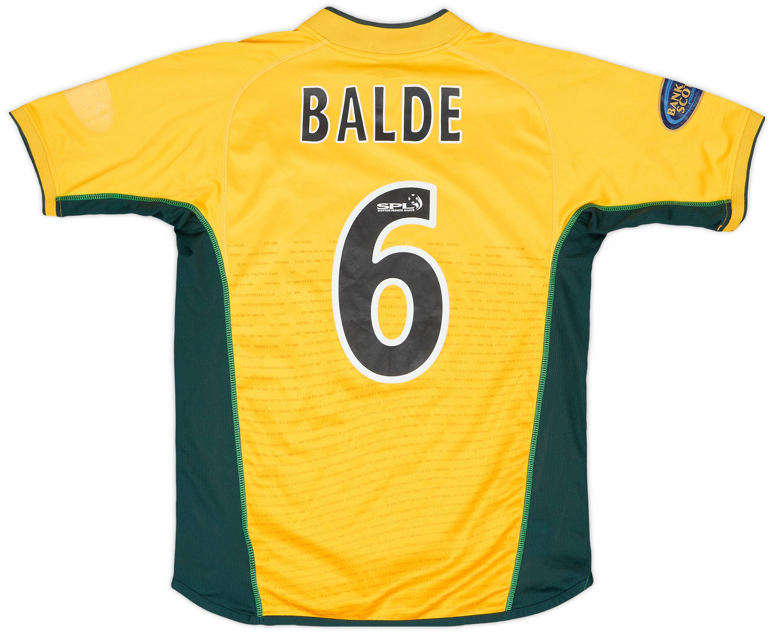 2002-03 Celtic 'Champions 2001/02' Away Shirt Balde #6 - 7/10 - (L.Boys)