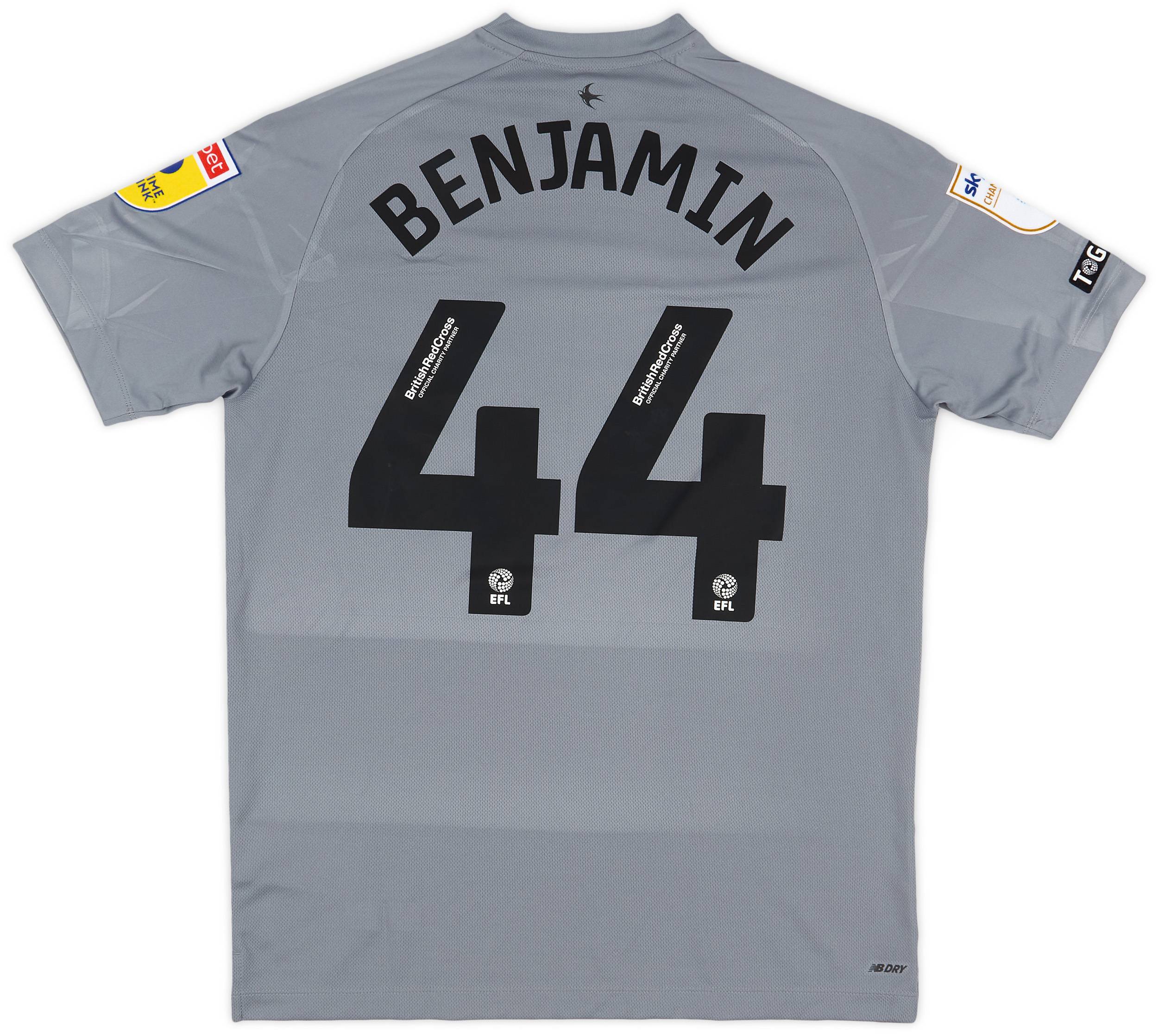 2022-23 Cardiff Match Issue Away Shirt Benjamin #44