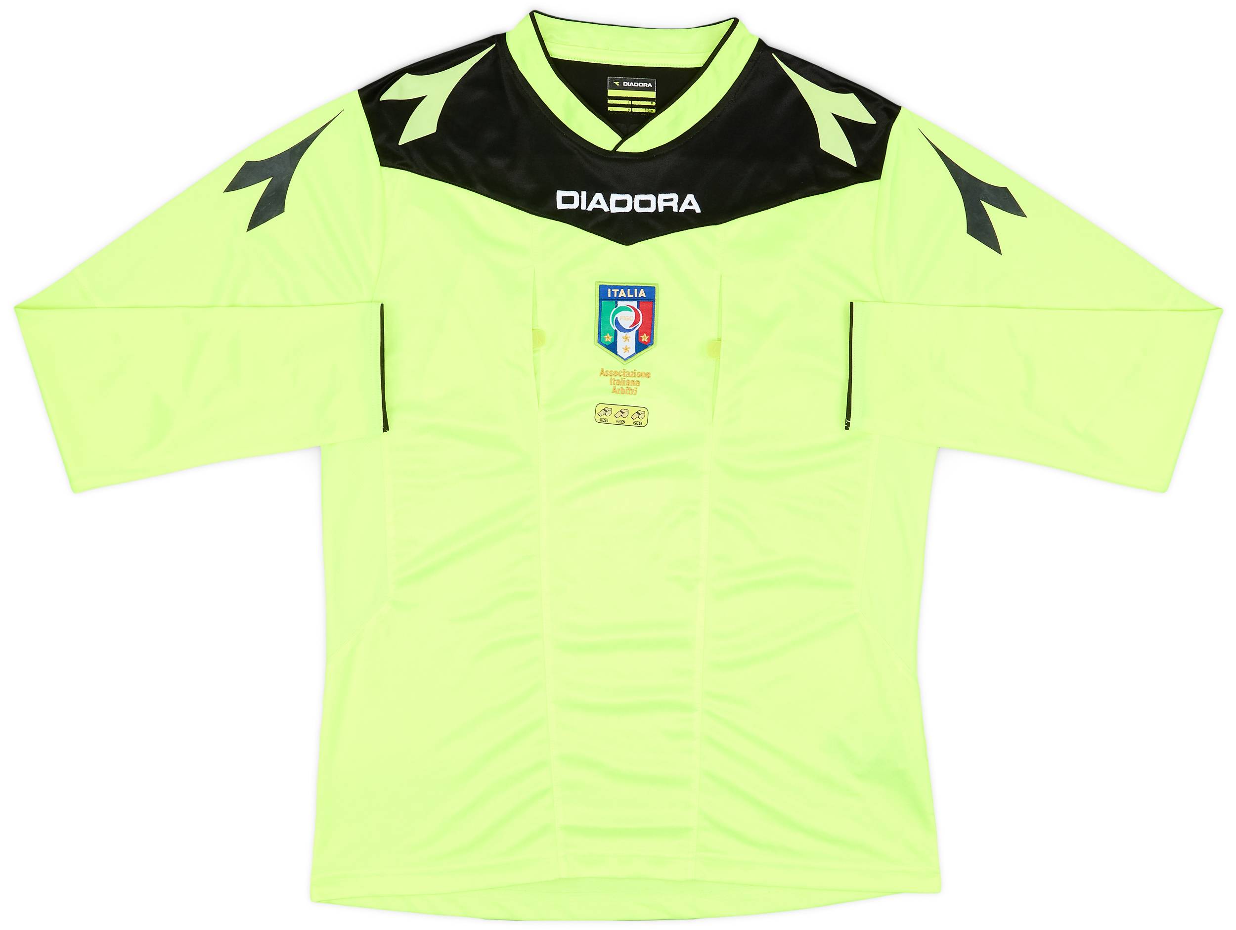 2014-15 Italy Diadora Referee L/S Shirt - 8/10 - (M)