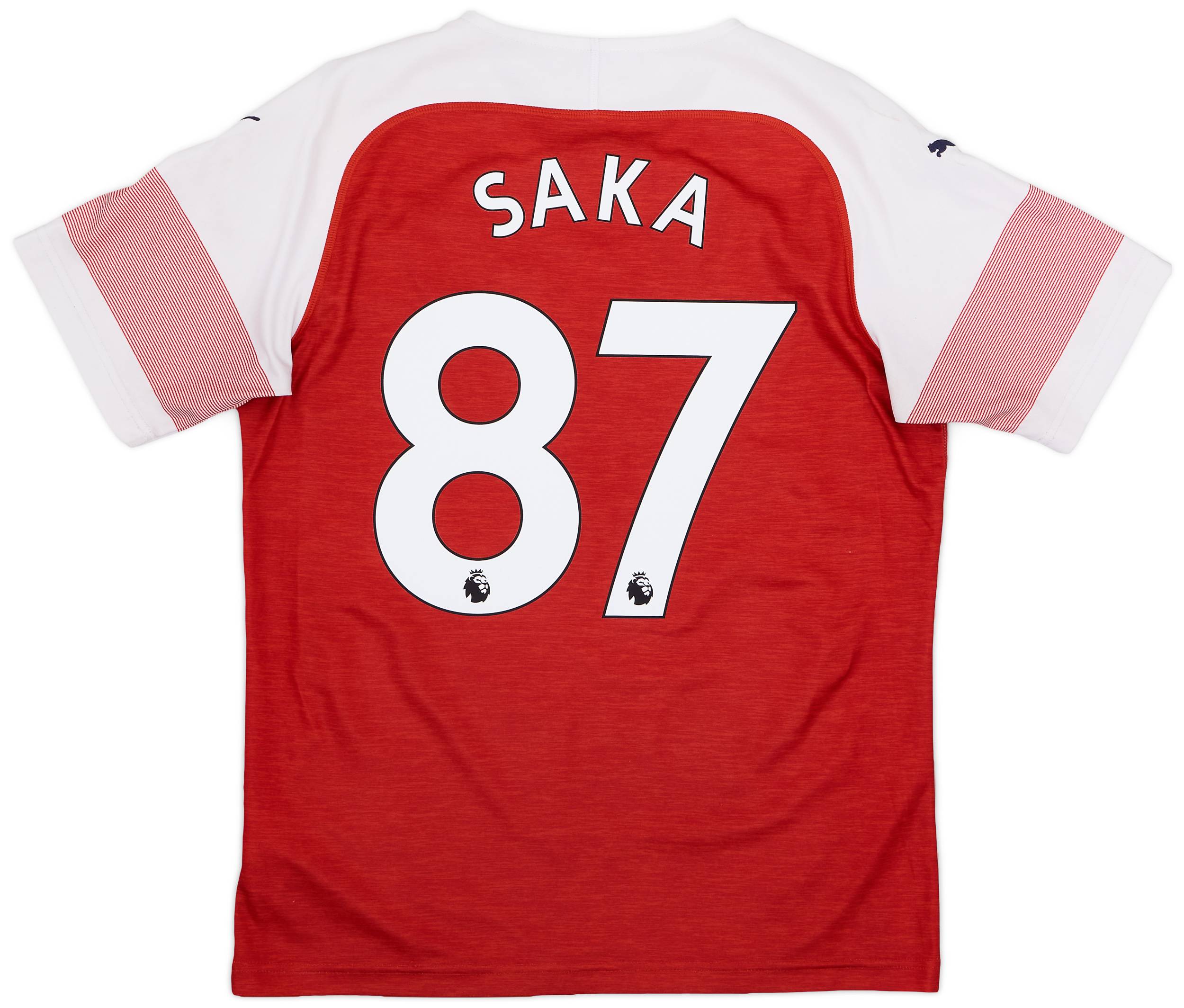 2018-19 Arsenal Home Shirt Saka #87 - 6/10 - (M)