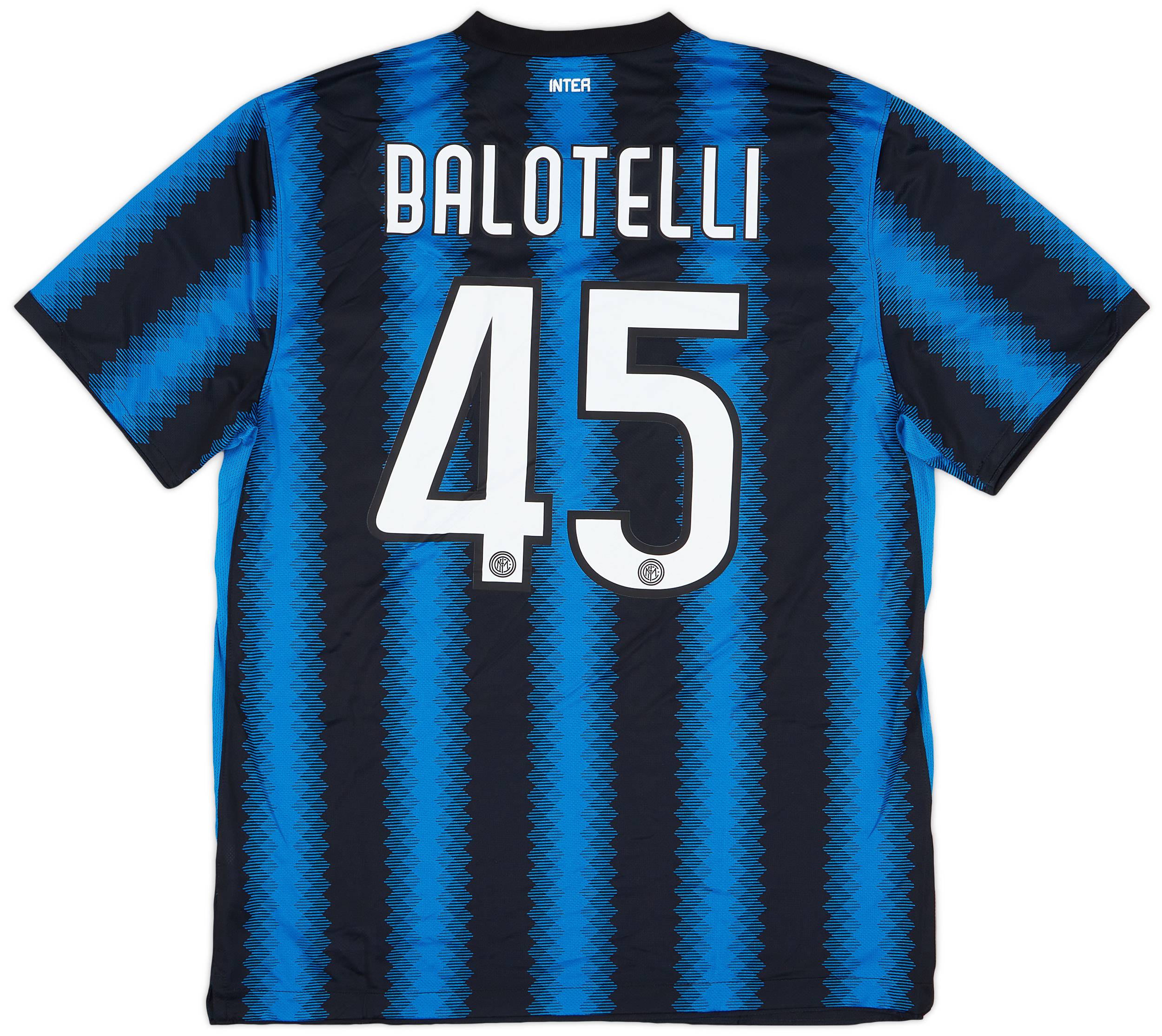 2010-11 Inter Milan Home Shirt Balotelli #45 (XL)