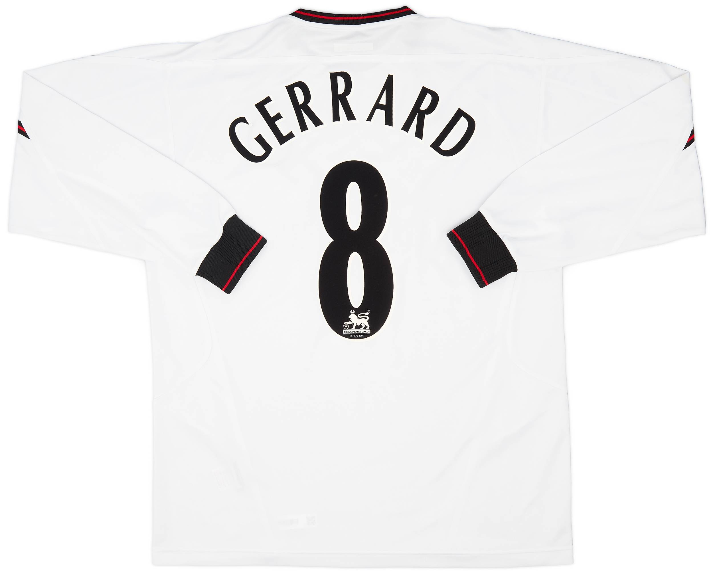 2003-05 Liverpool Away L/S Shirt Gerrard #8 - 9/10 - (L)