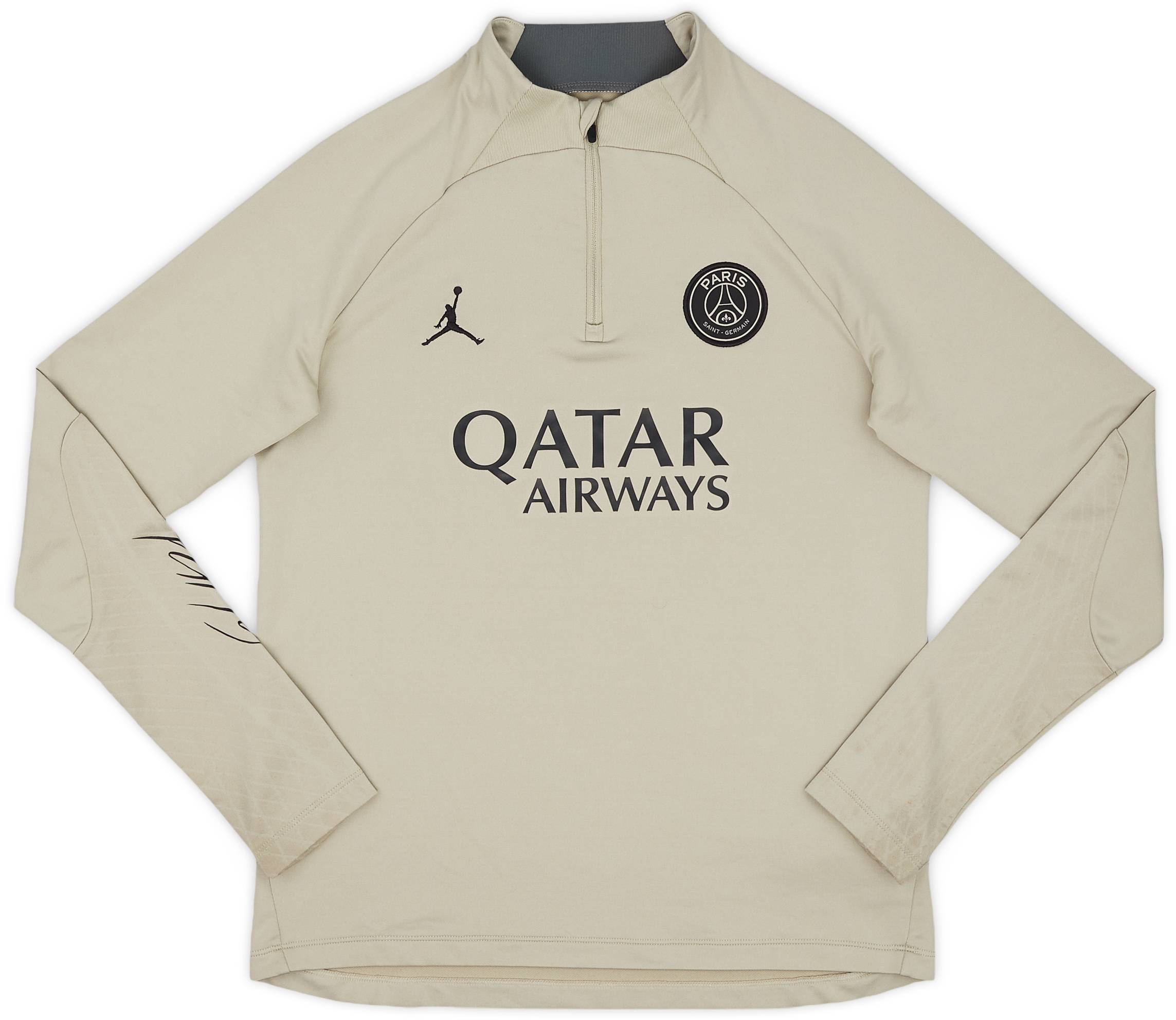 2023-24 Paris Saint-Germain Jordan 1/4 Zip Drill Top - 8/10 - (XL.Boys)