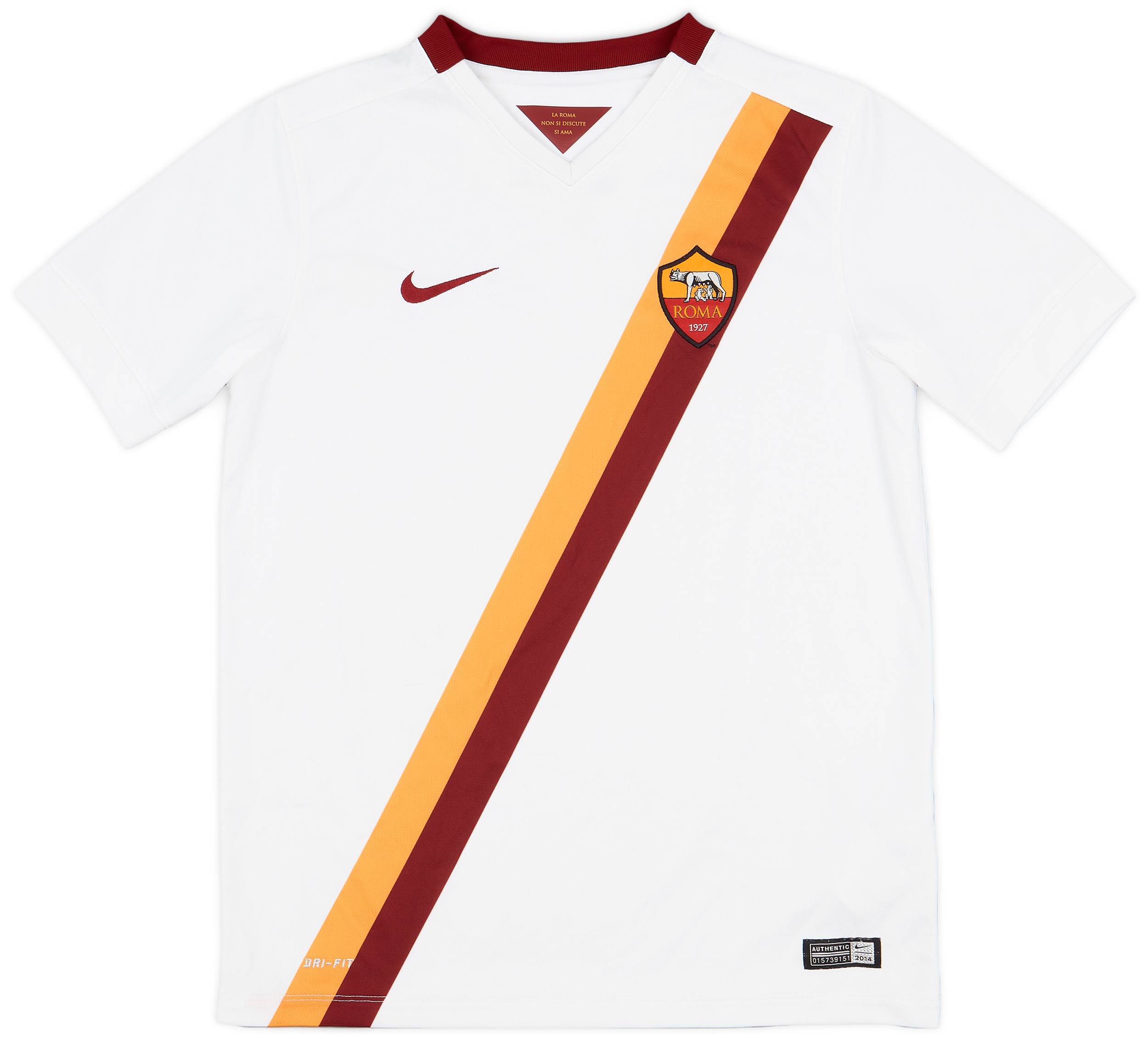 2014-15 Roma Away Shirt - 8/10 - (L.Boys)