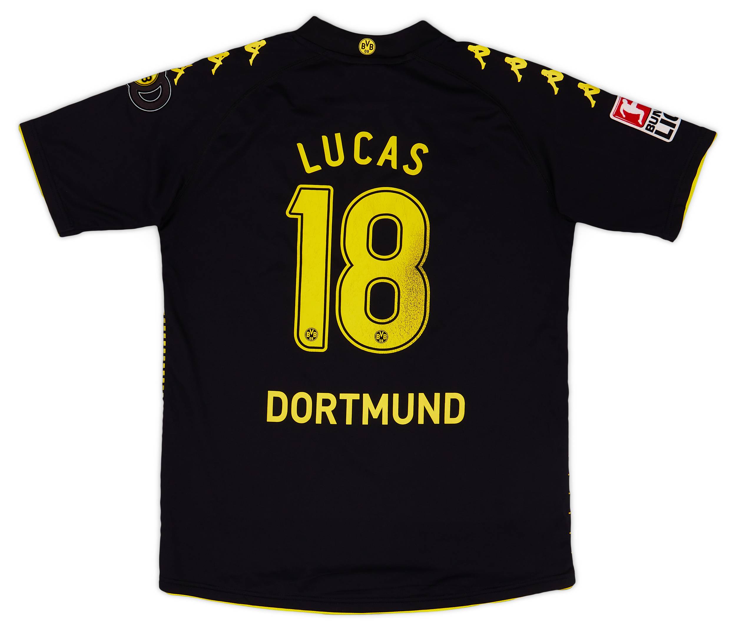 2009-10 Dortmund Away Shirt Lucas #18 - Good 5/10 - (XL.Boys)