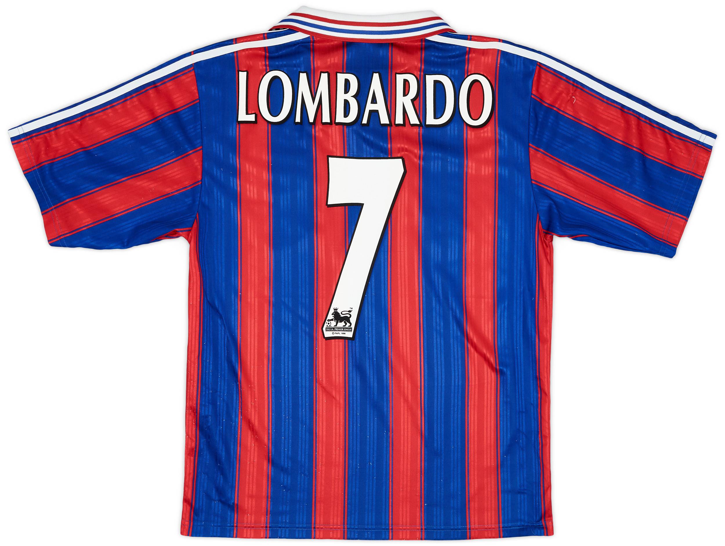 1996-98 Crystal Palace Home Shirt Lombardo #7 - 7/10 - (M)