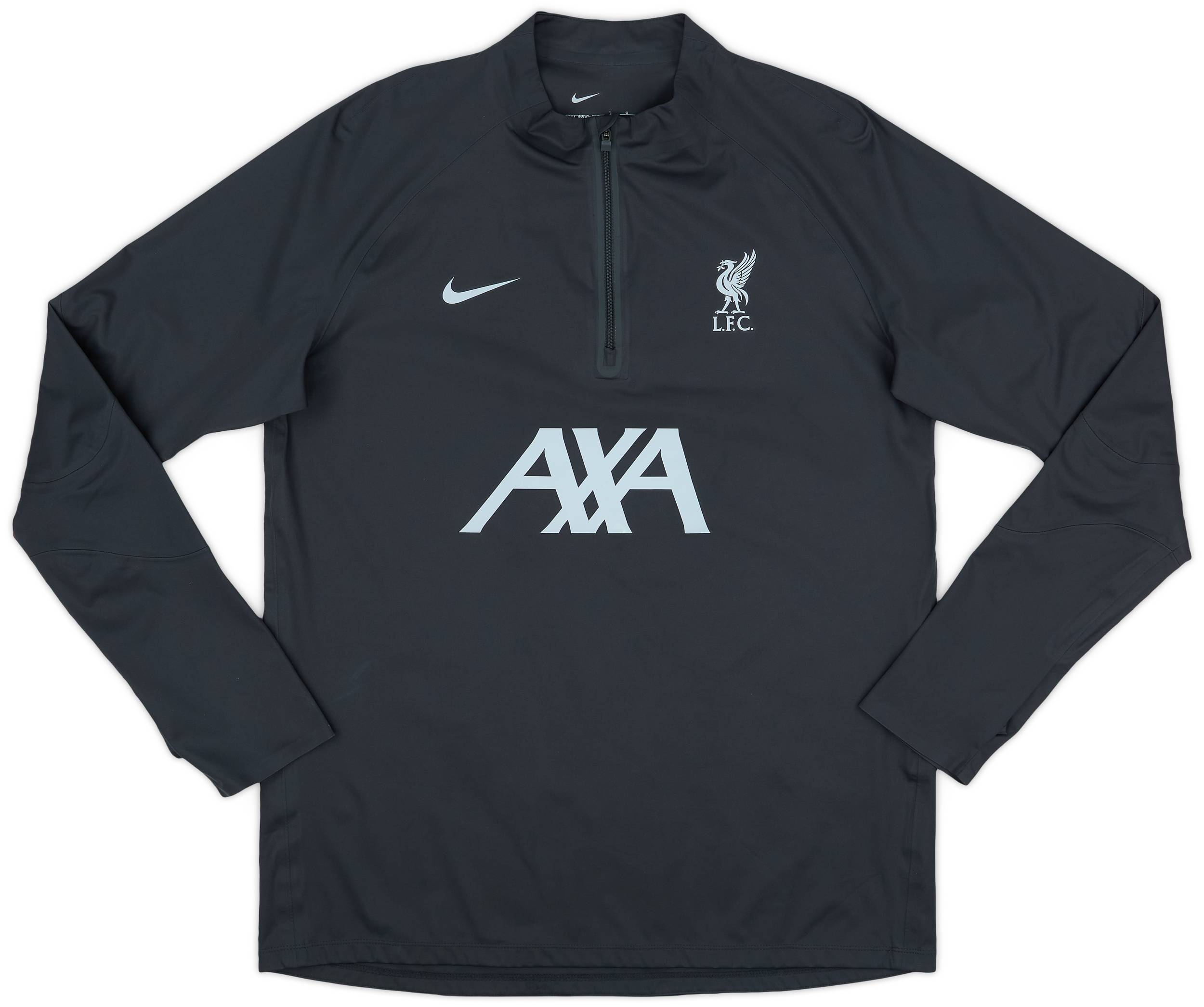 2023-24 Liverpool Player Issue 1/4 Zip Training Drill Top - 9/10 - (L)