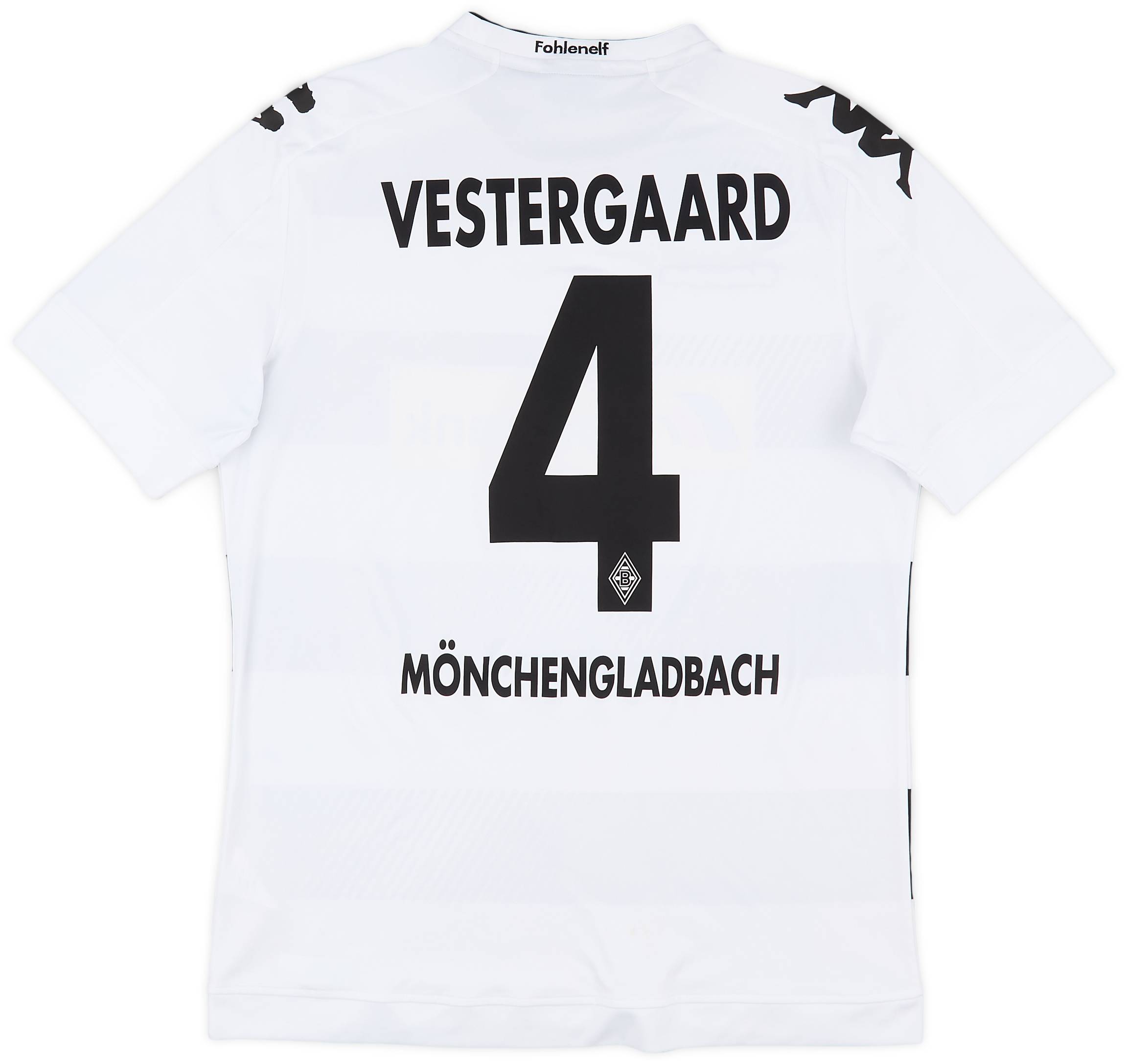 2016-17 Borussia Monchengladbach Home Shirt Vestergaard #4 - 8/10 - (L)