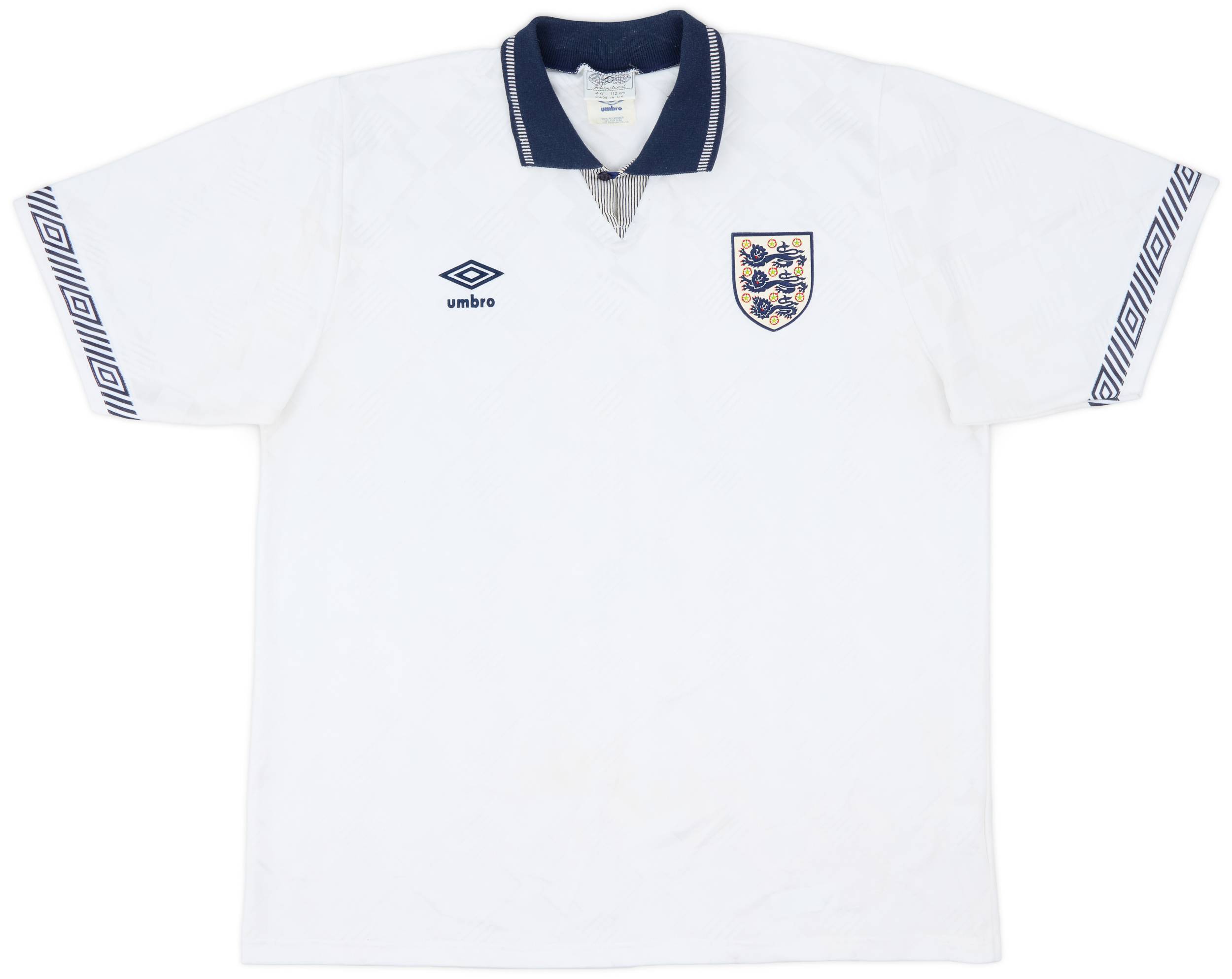 1990-92 England Home Shirt - 8/10 - (XL)