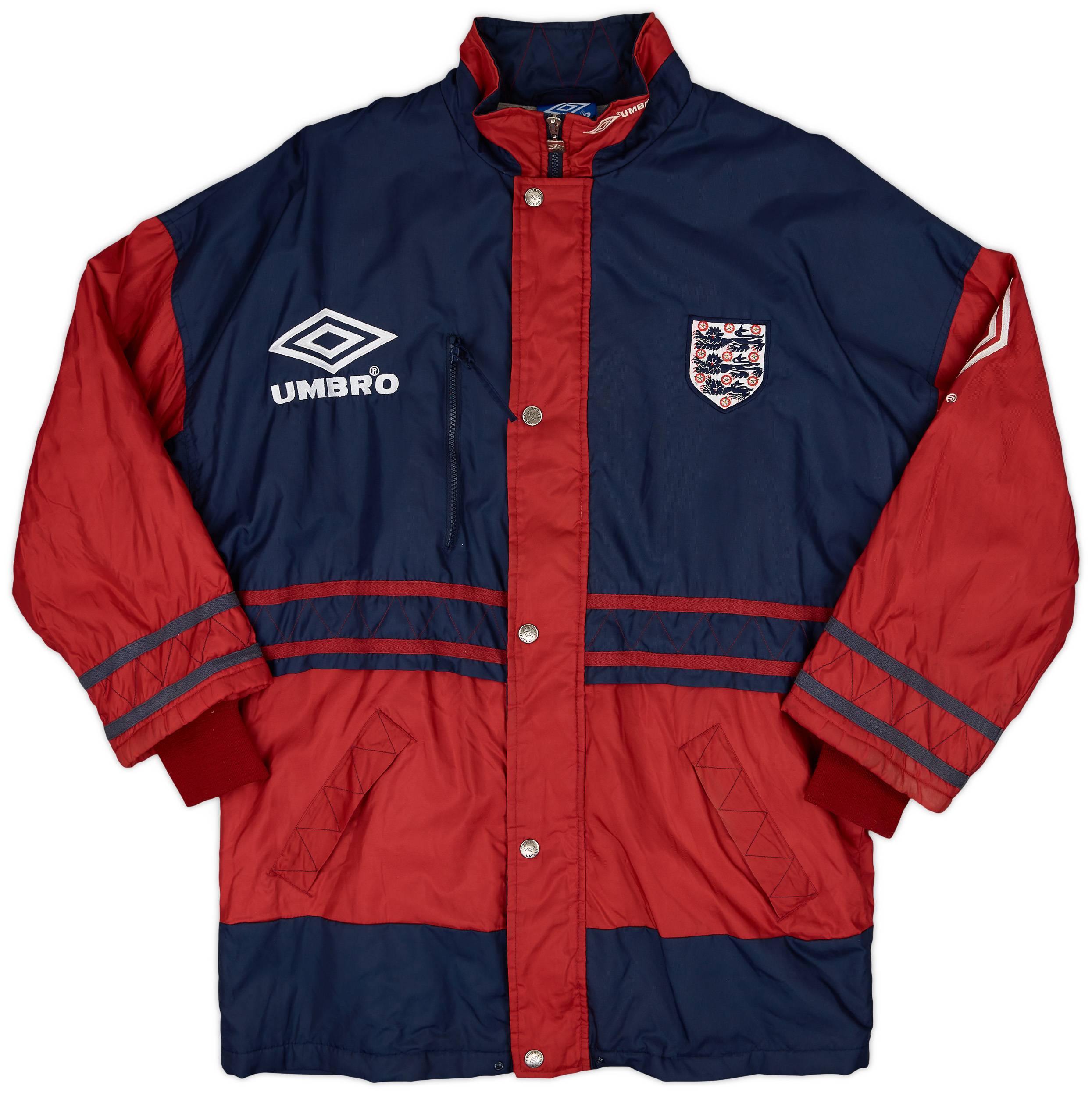 1995-97 England Umbro Padded Bench Coat - 8/10 - (M)