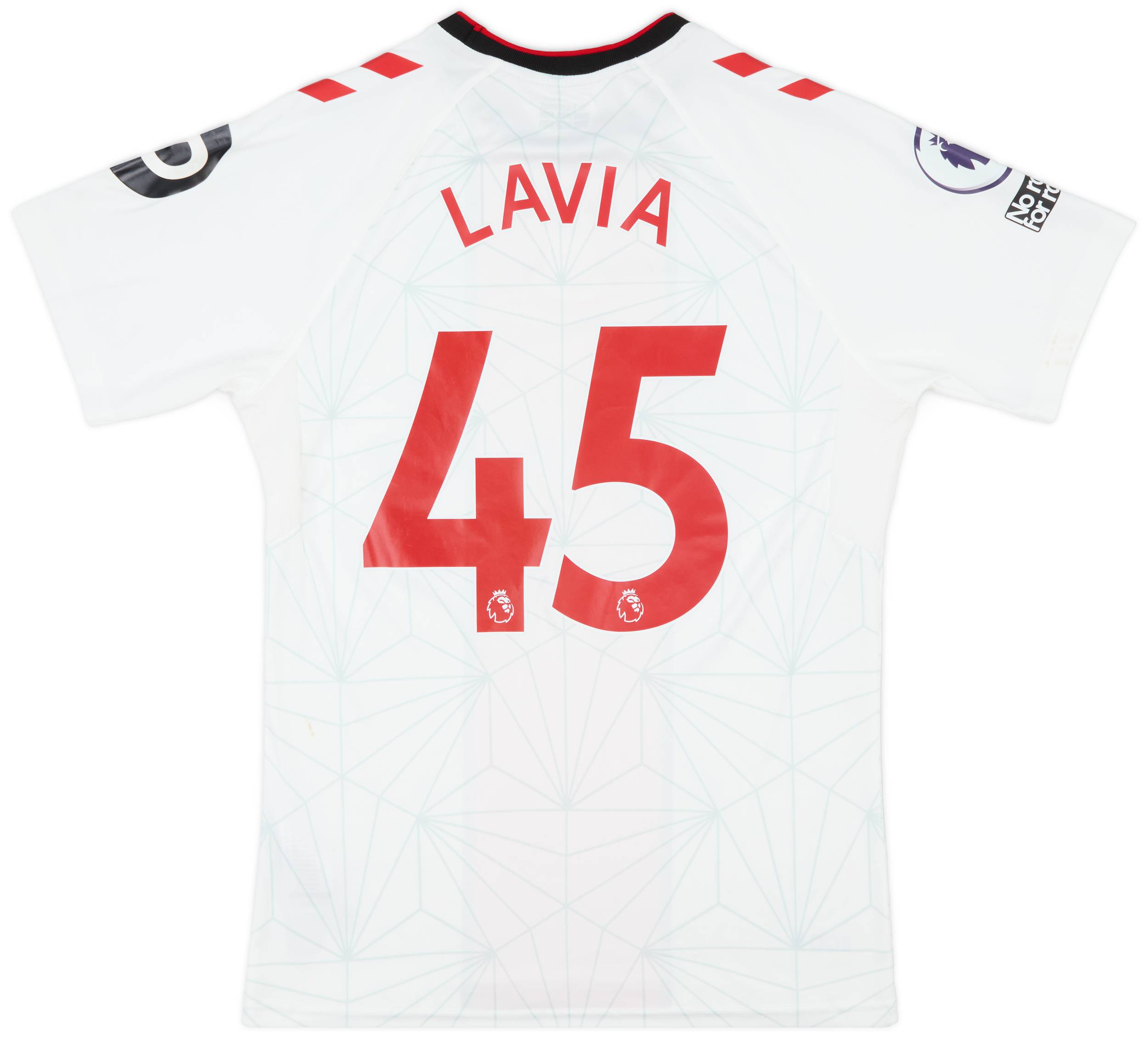 2022-23 Southampton Match Issue Home Shirt Lavia #45