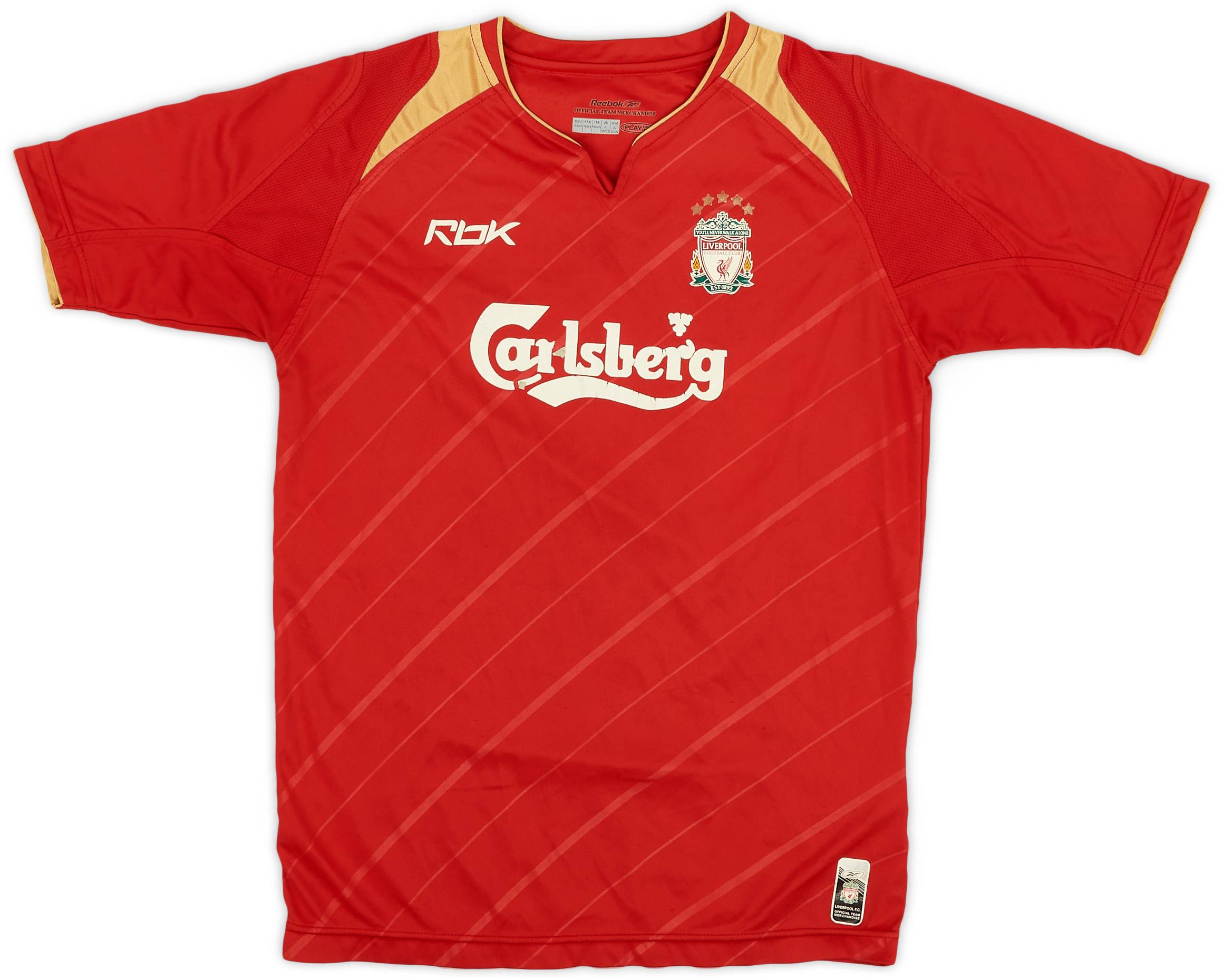 2005-06 Liverpool CL Home Shirt - 5/10 - (L.Boys)
