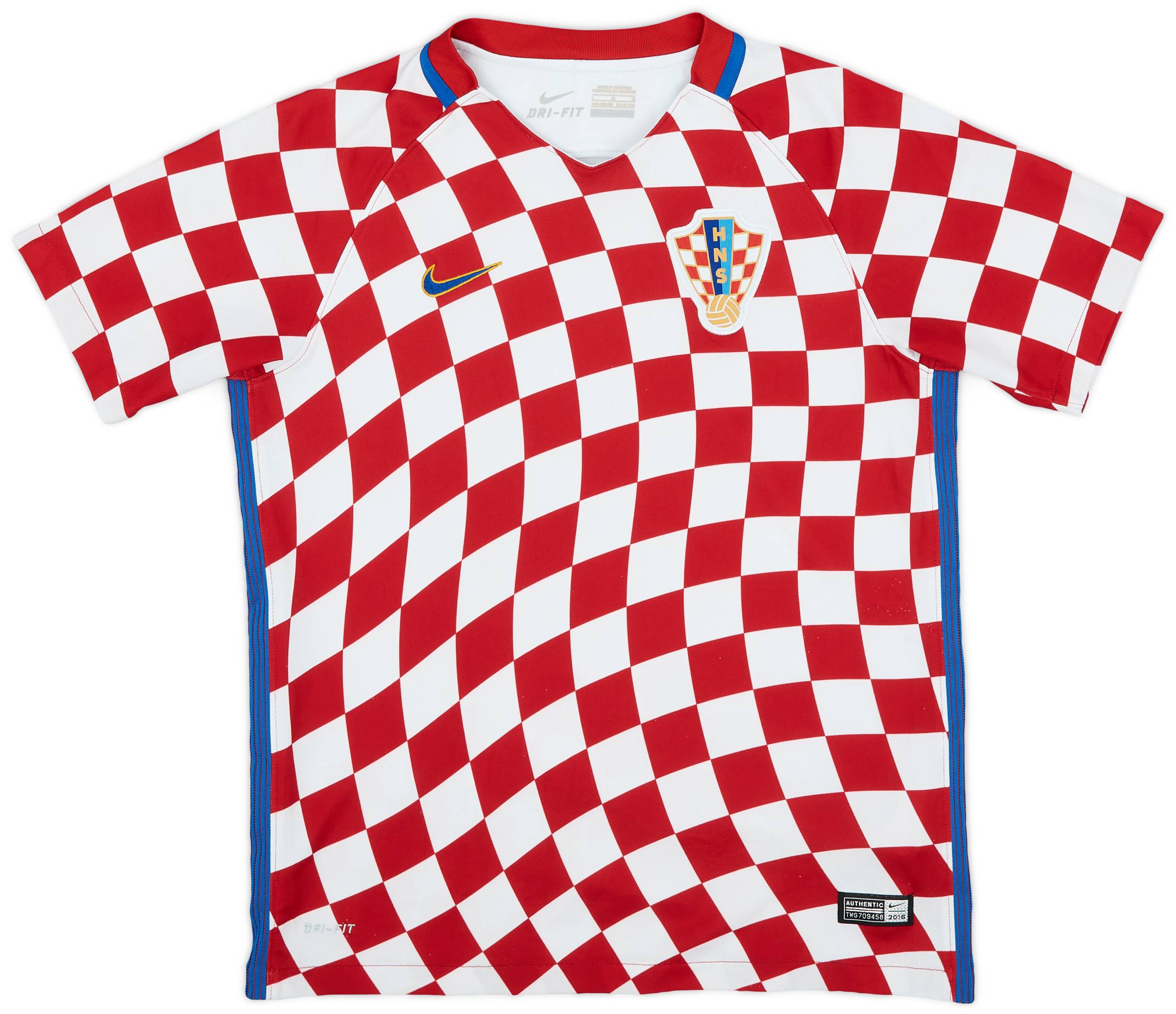 2016-18 Croatia Home Shirt - 8/10 - (L.Boys)