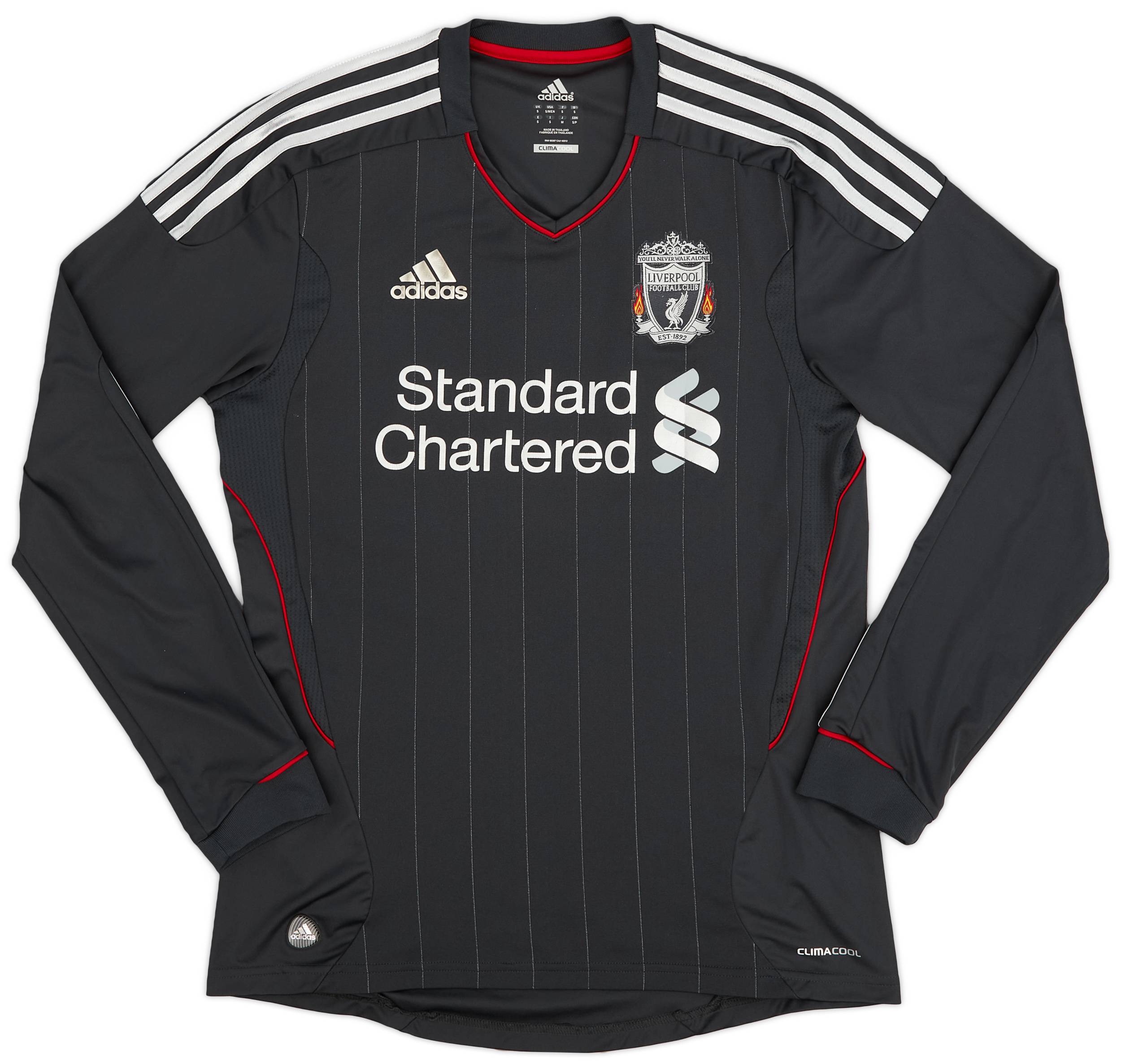 2011-12 Liverpool Away L/S Shirt - 8/10 - (S)