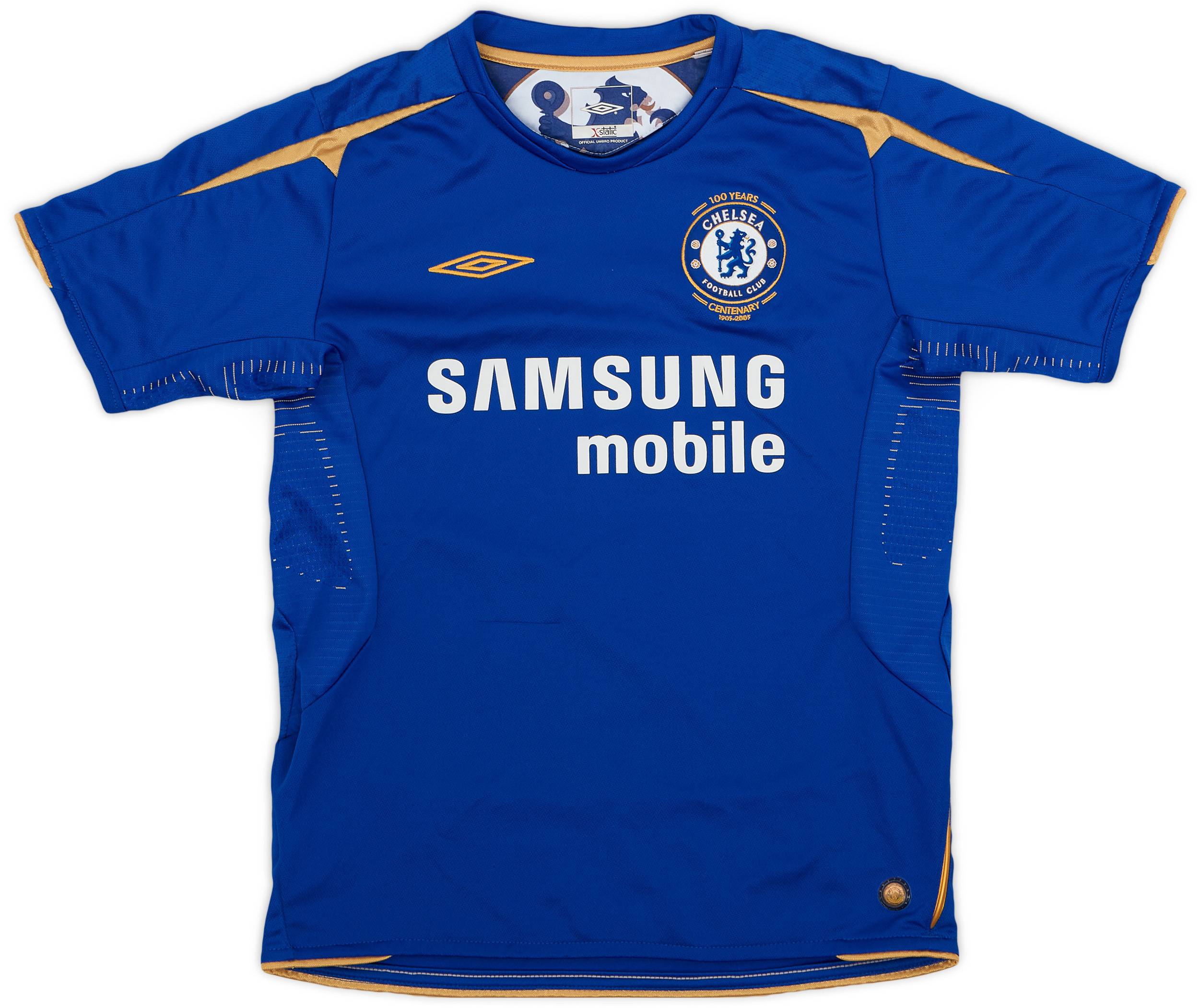 2005-06 Chelsea Centenary Home Shirt - 8/10 - (M.Boys)