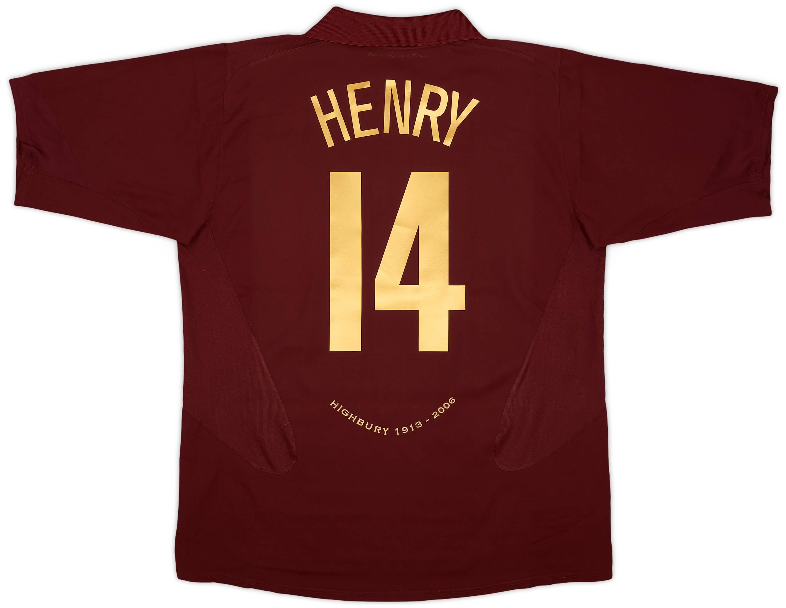 2005-06 Arsenal Home Shirt Henry #14 - 7/10 - (XL)