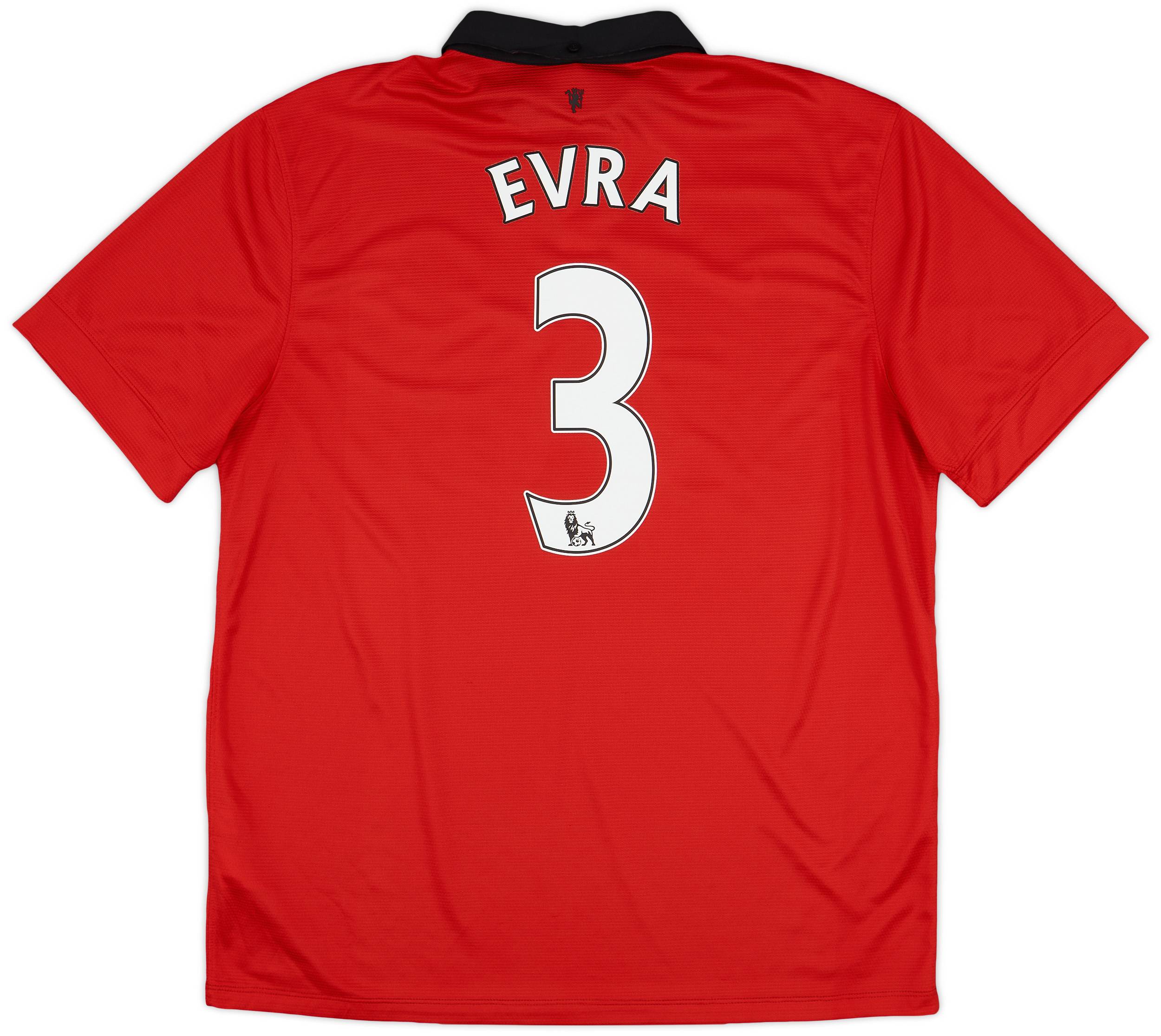 2013-14 Manchester United Home Shirt Evra #3 - 6/10 - (XL)