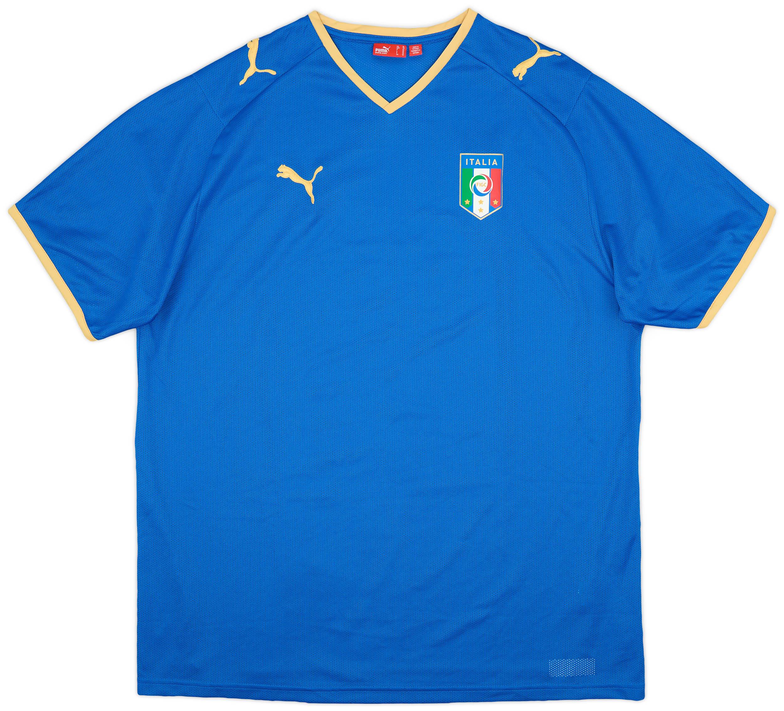 2007-08 Italy Basic Home Shirt - 10/10 - (XL)