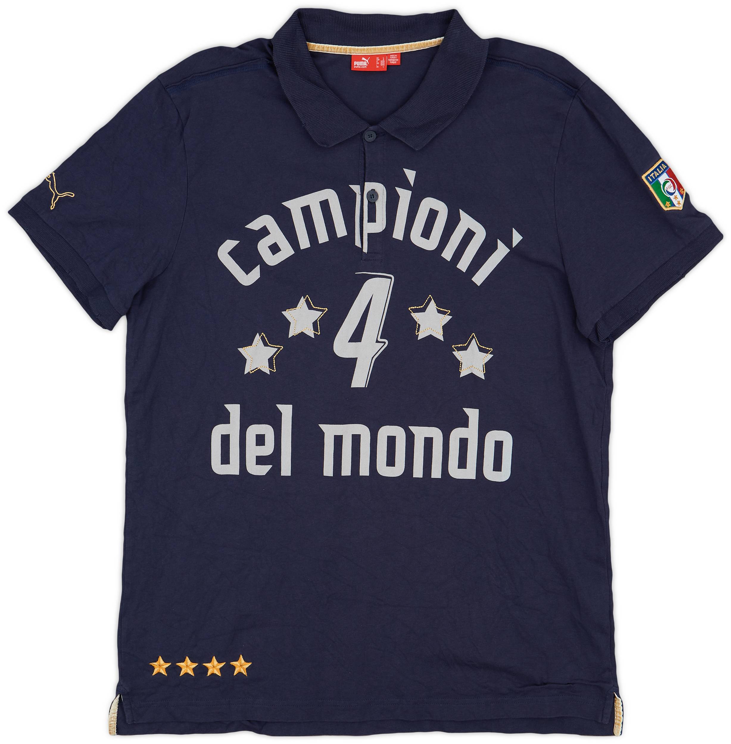 2006-07 Italy 'Campioni Del Mondo' Puma Polo Shirt - 9/10 - (L)