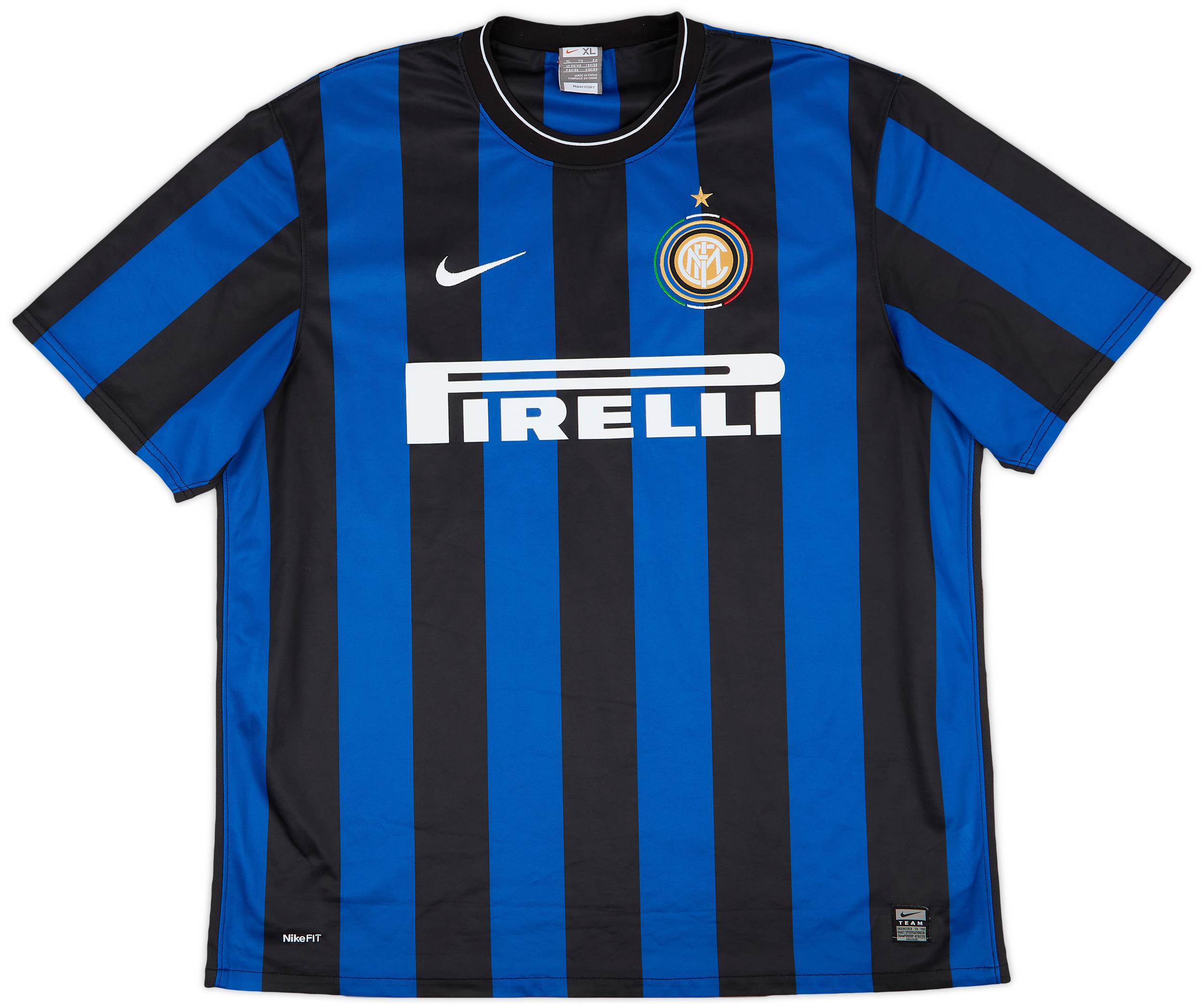 2009-10 Inter Milan Basic Home Shirt - 9/10 - (XL)