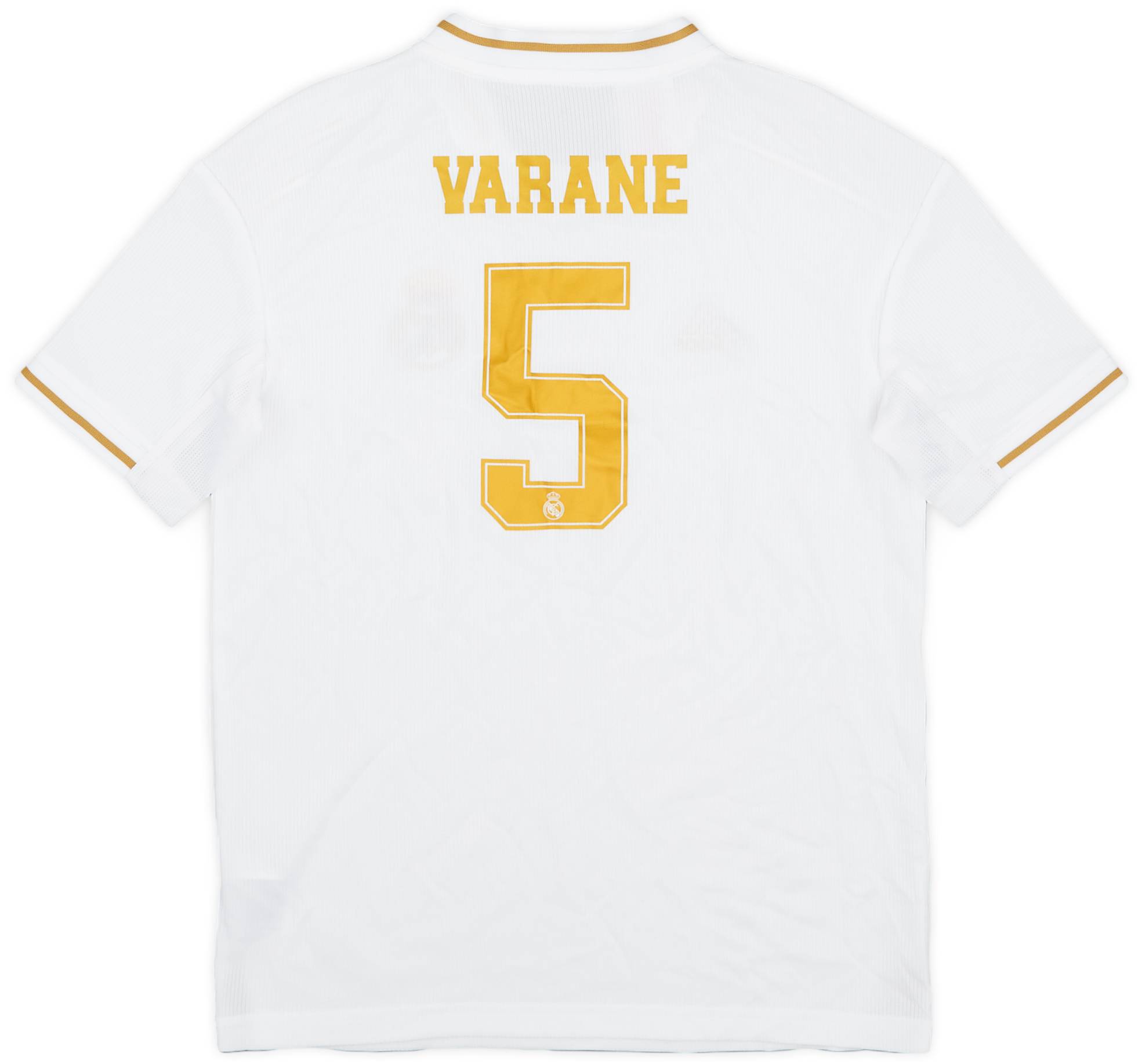 2019-20 Real Madrid Home Shirt Varane #5 - 9/10 - (M.Boys)
