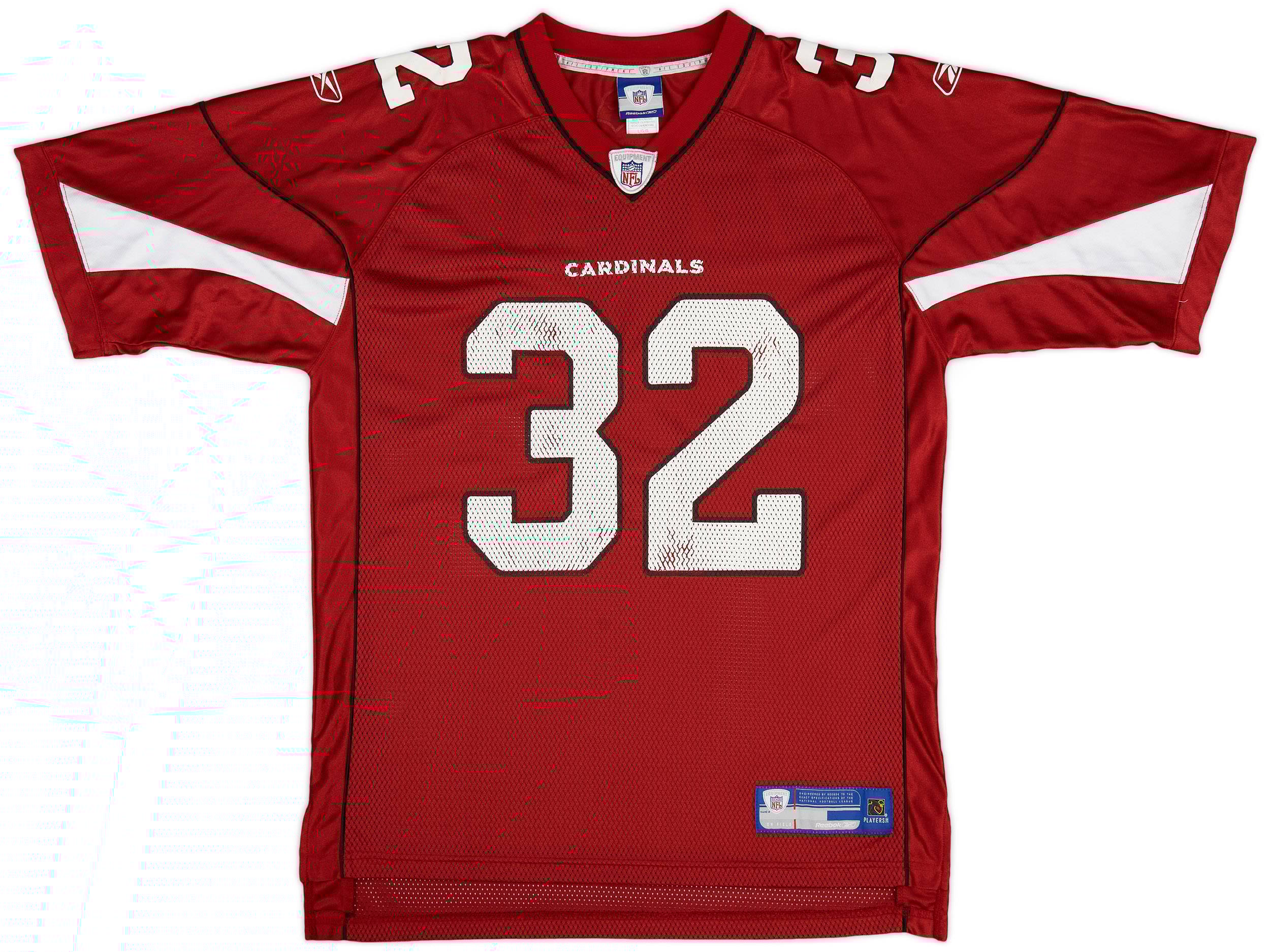 2006 Arizona Cardinals James #32 Reebok On Field Home Jersey (Very Good) L