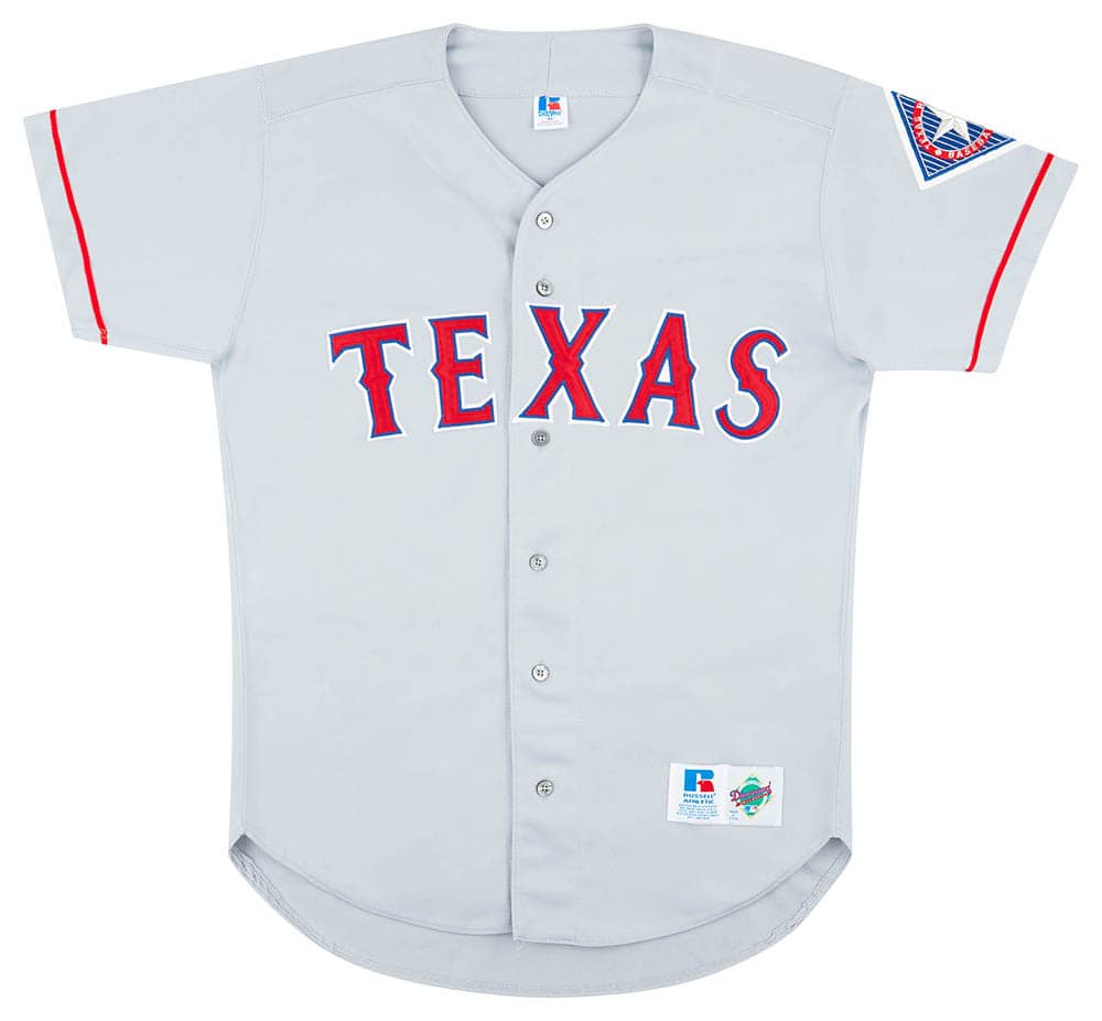 1995-99 Texas Rangers Authentic Russell Athletic Away Jersey (Excellent) L