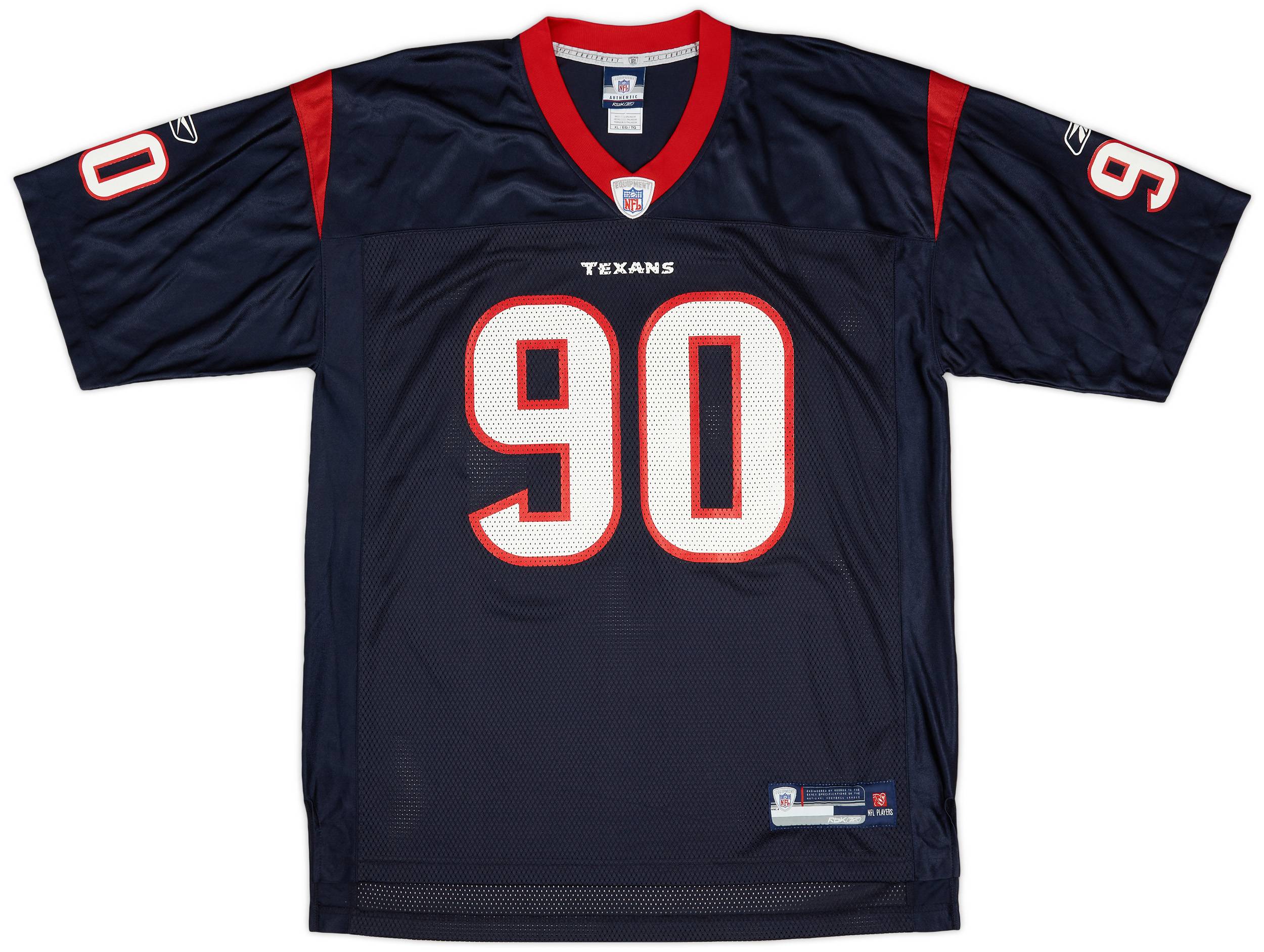 2007 Houston Texans Williams #90 Reebok On Field Home Jersey (Excellent) XL