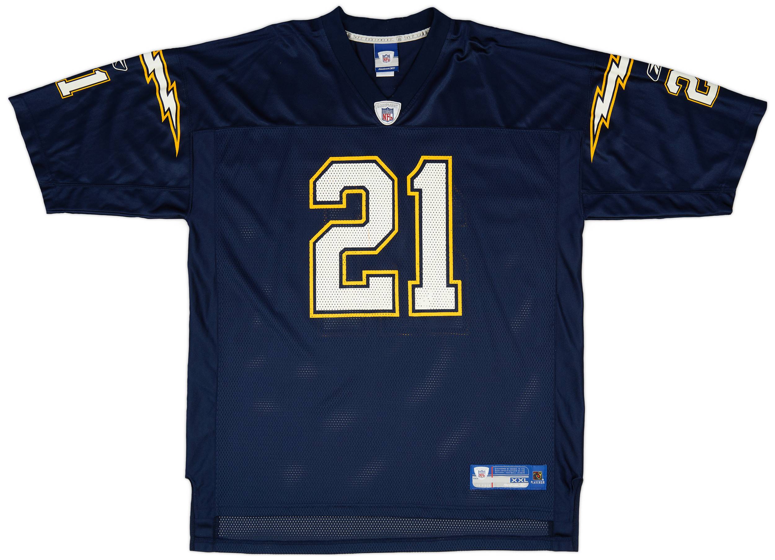 2005-06 San Diego Chargers Tomlinson #21 Reebok On Field Home Jersey ...