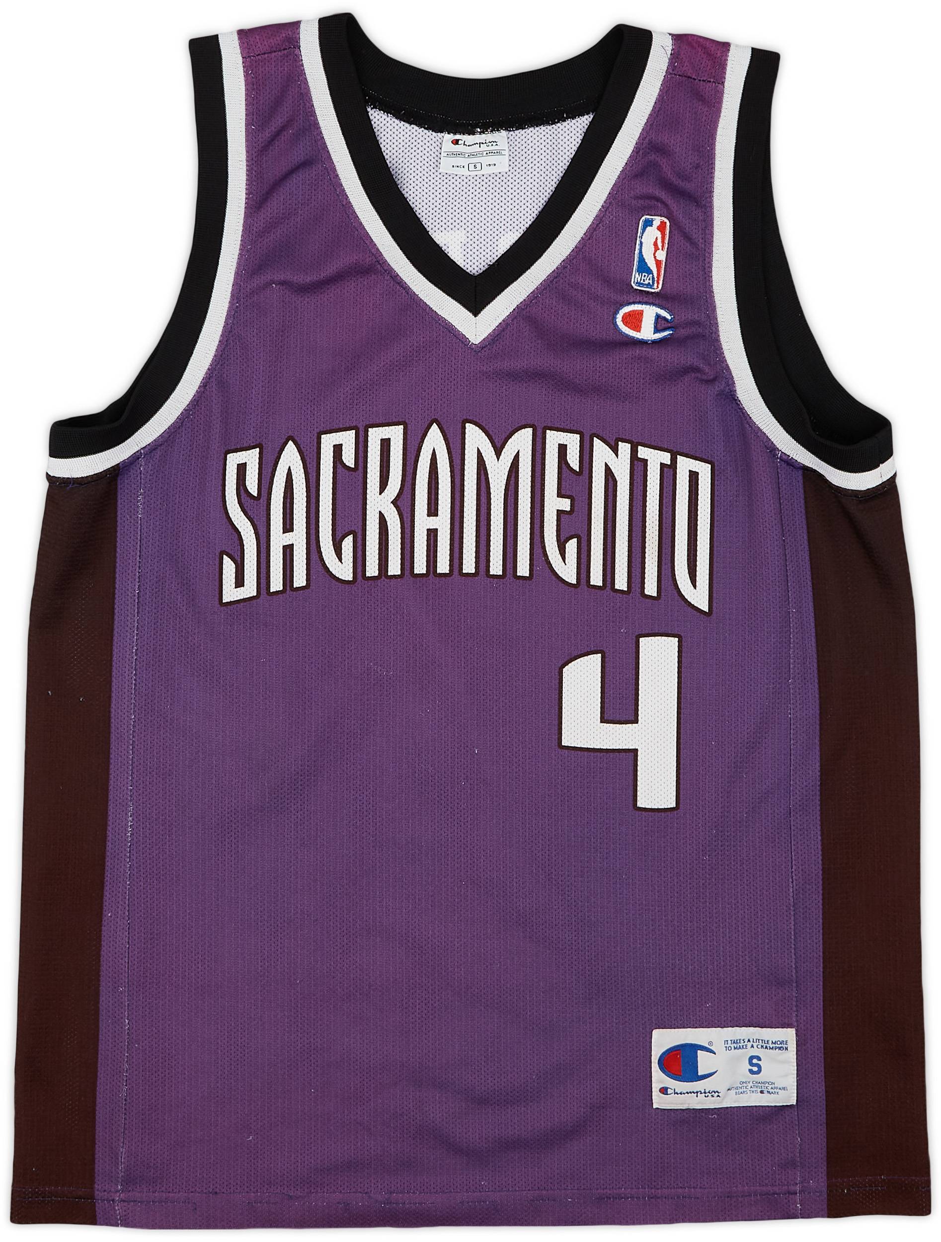 2002-05 Sacramento Kings Webber #4 Champion Away Jersey (Very Good) S
