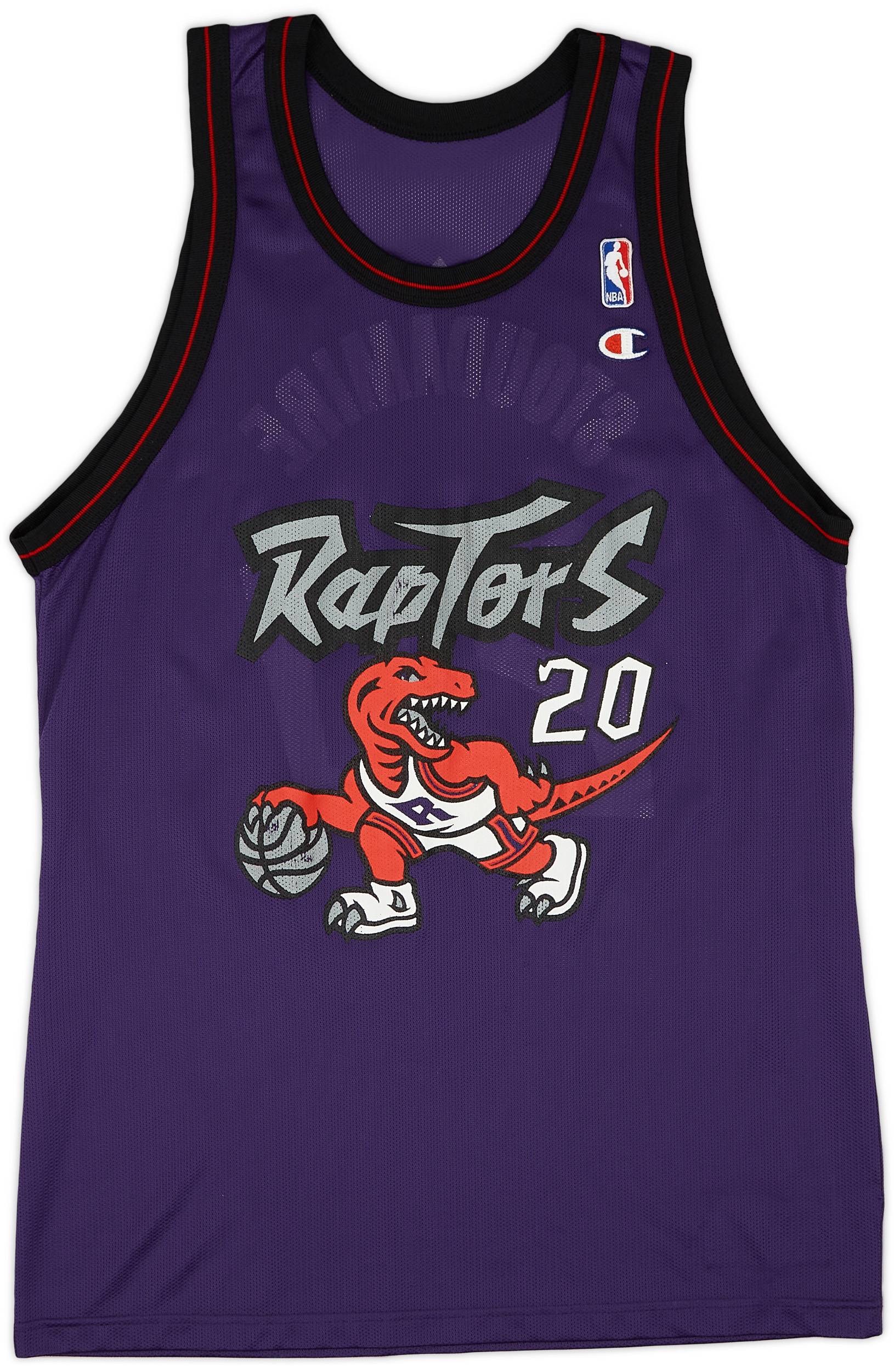 1995-97 Toronto Raptors Stoudamire #20 Champion Away Jersey (Very Good) XL