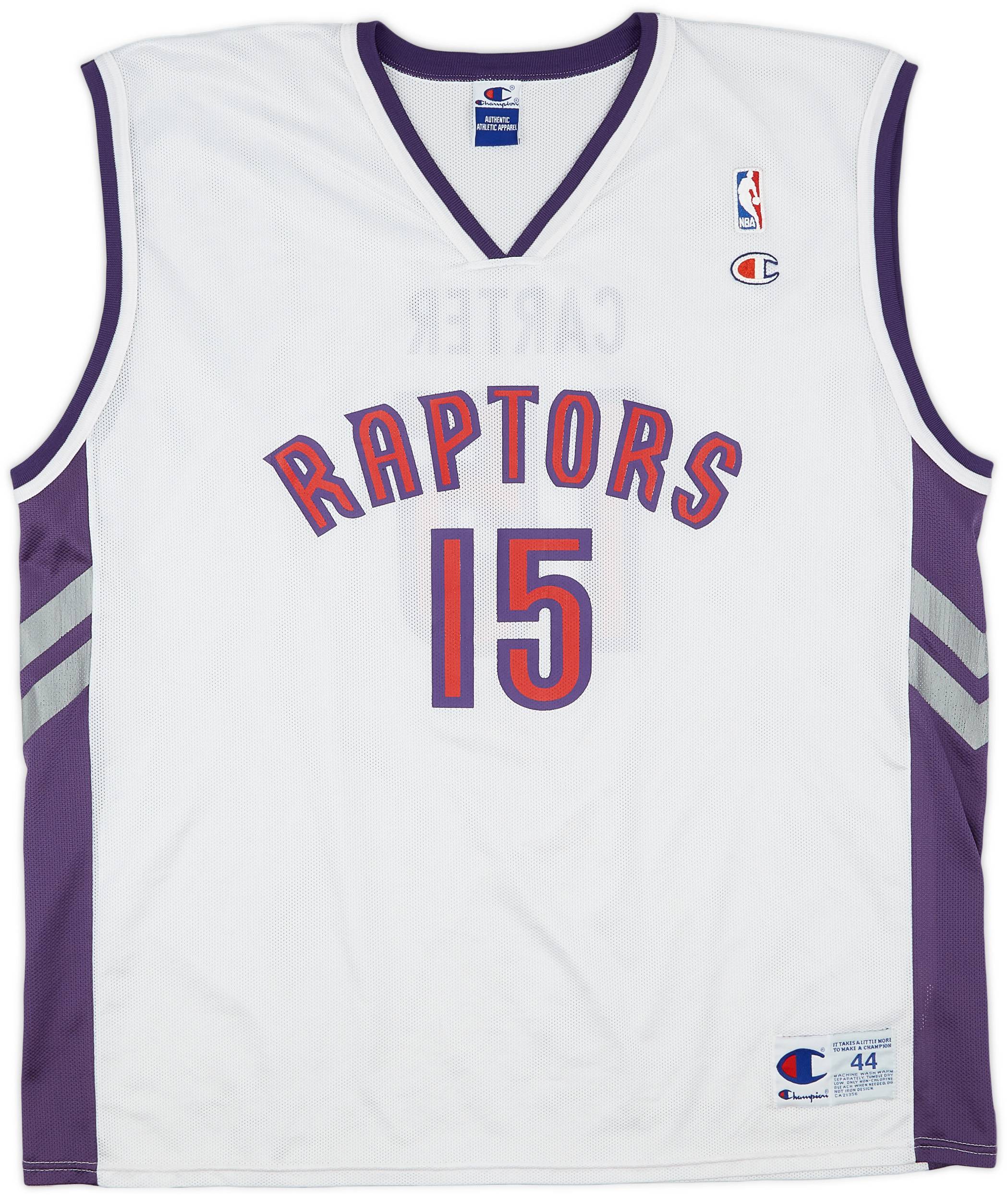 1999-02 Toronto Raptors Carter #15 Champion Home Jersey (Excellent) L