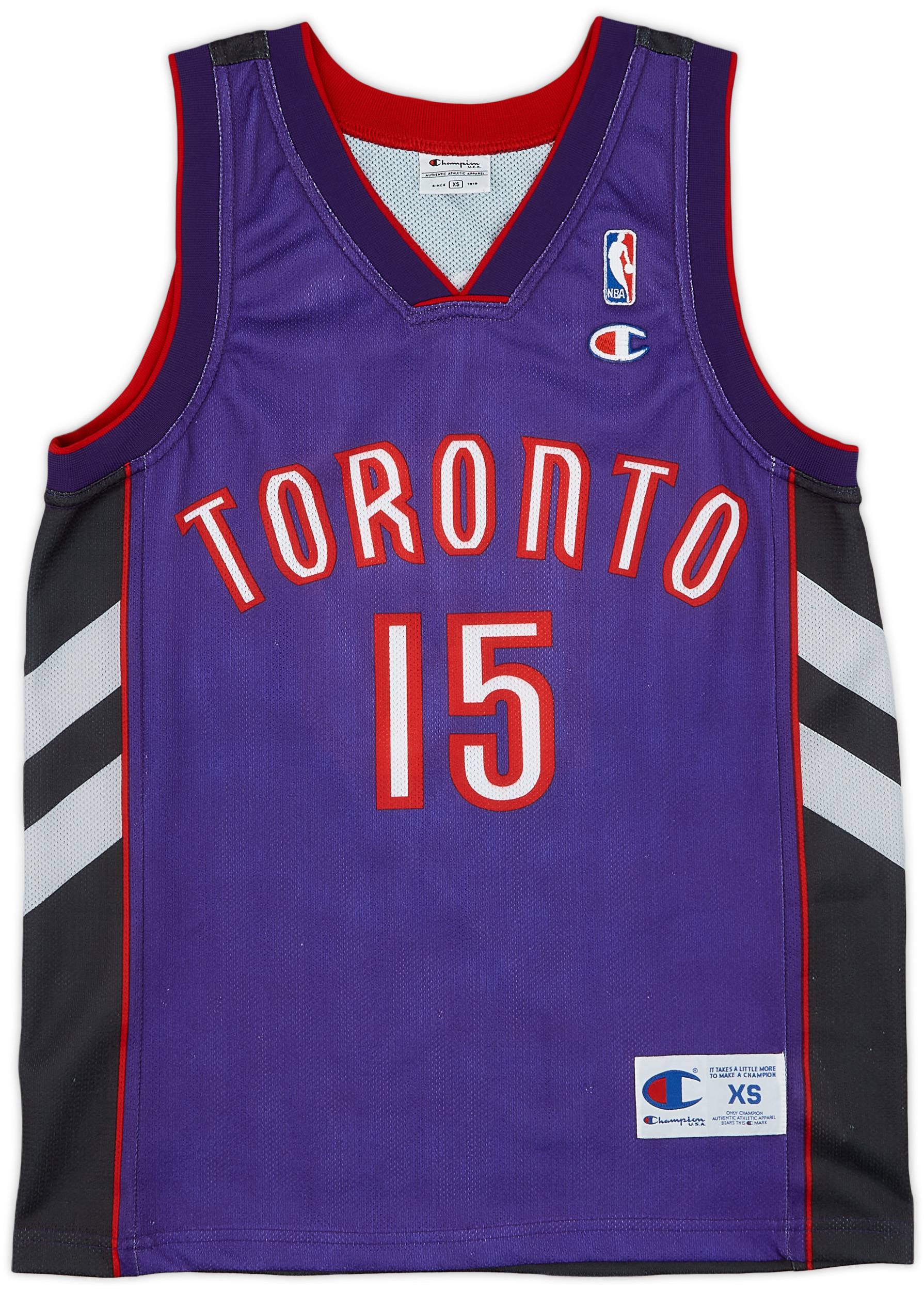 1999-03 Toronto Raptors Carter #15 Champion Away Jersey (Very Good) XS