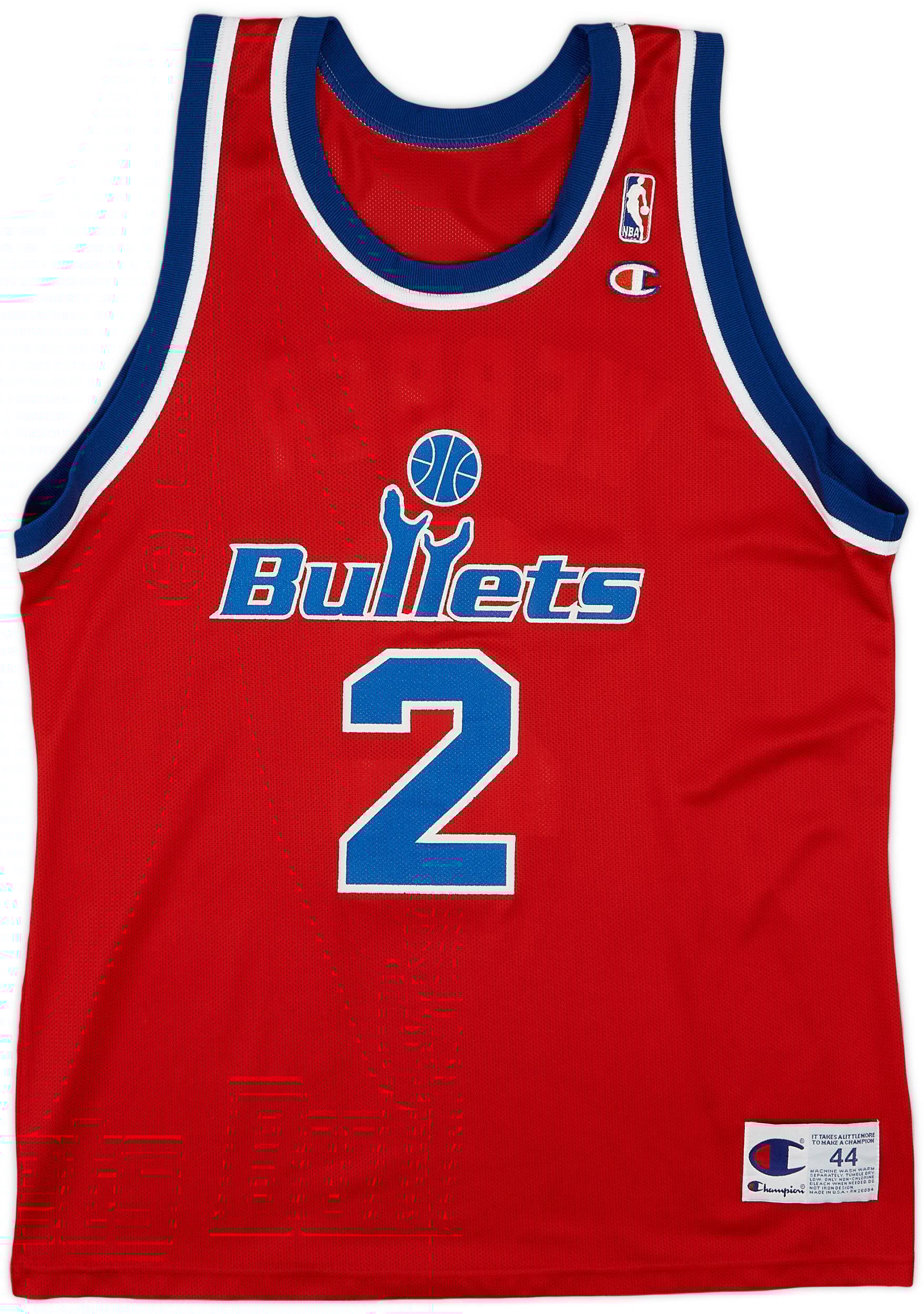 1994-95 Washington Bullets Webber #2 Champion Away Jersey (Excellent) L