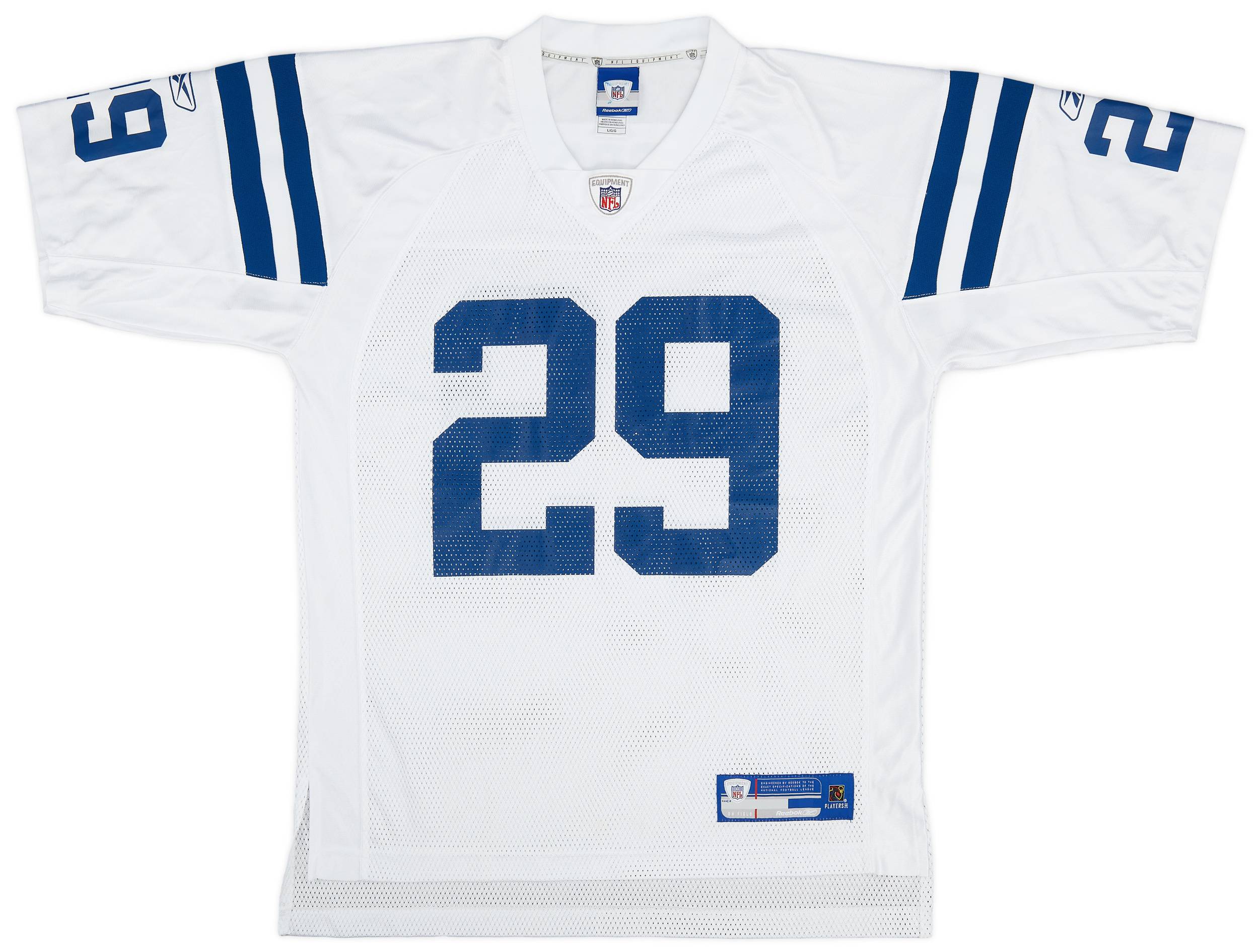 2006 Indianapolis Colts Addai #29 Reebok On Field Away Jersey (Excellent) L