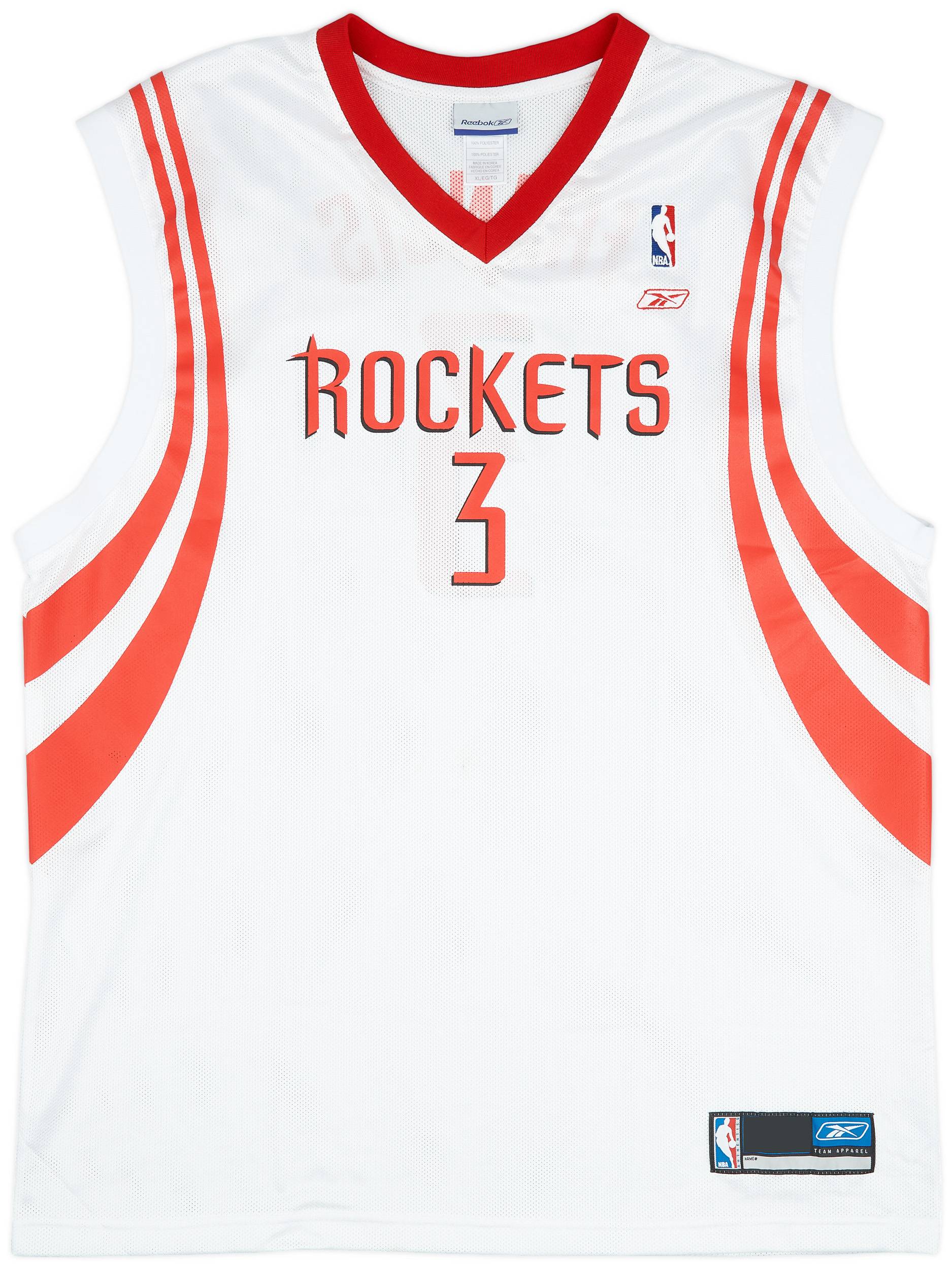 2003-04 Houston Rockets Francis #3 Reebok Home Jersey (Very Good) XL