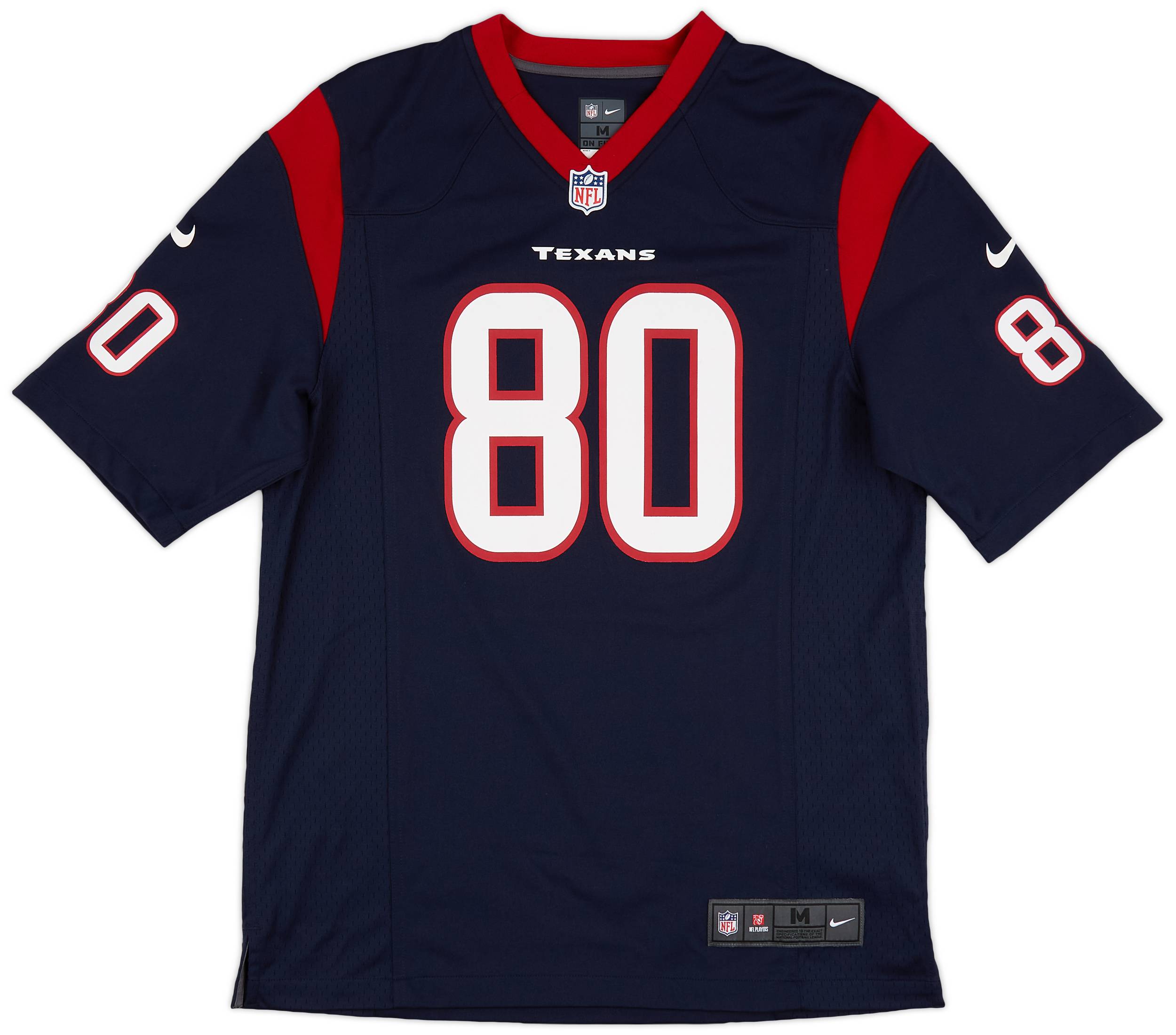 2012-14 Houston Texans A. Johnson #80 Nike Game Home Jersey (Excellent) M