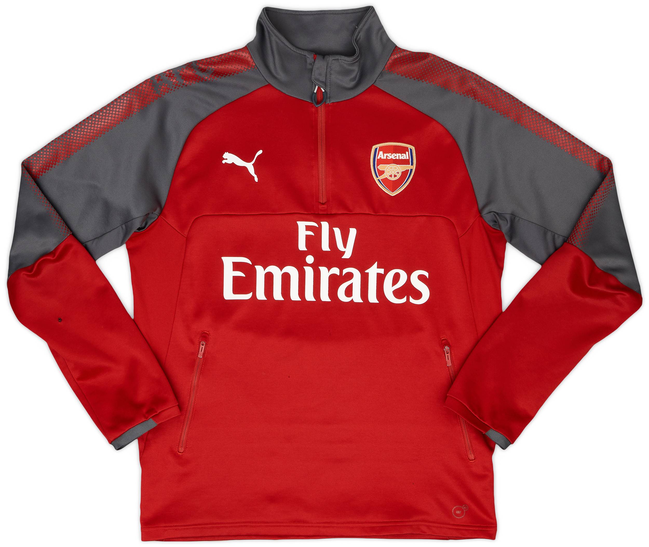 2017-18 Arsenal Puma 1/4 Zip Training Top - 8/10 - (M)