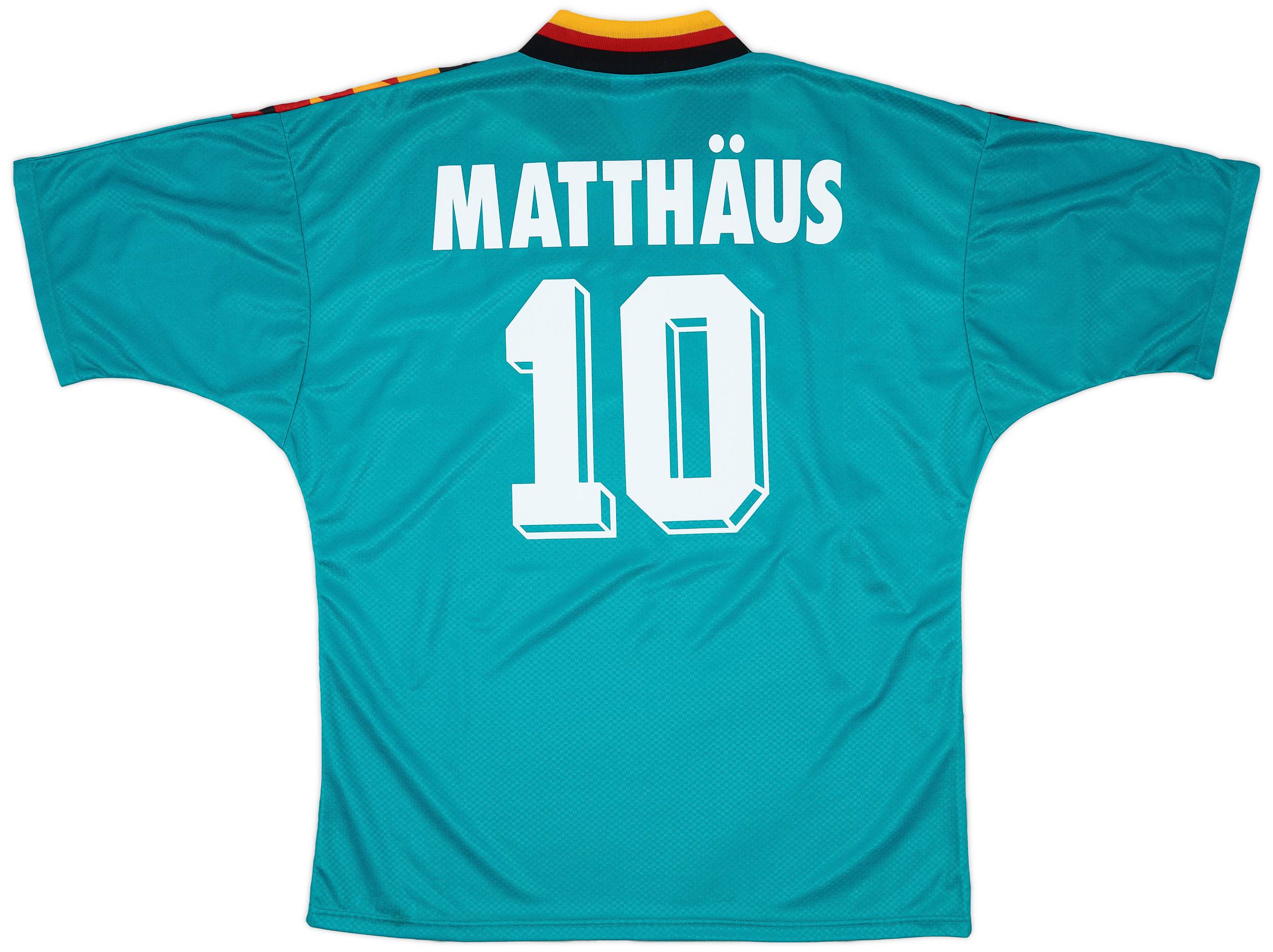 1994-96 Germany Away Shirt Matthaus #10 - 10/10 - (XL)