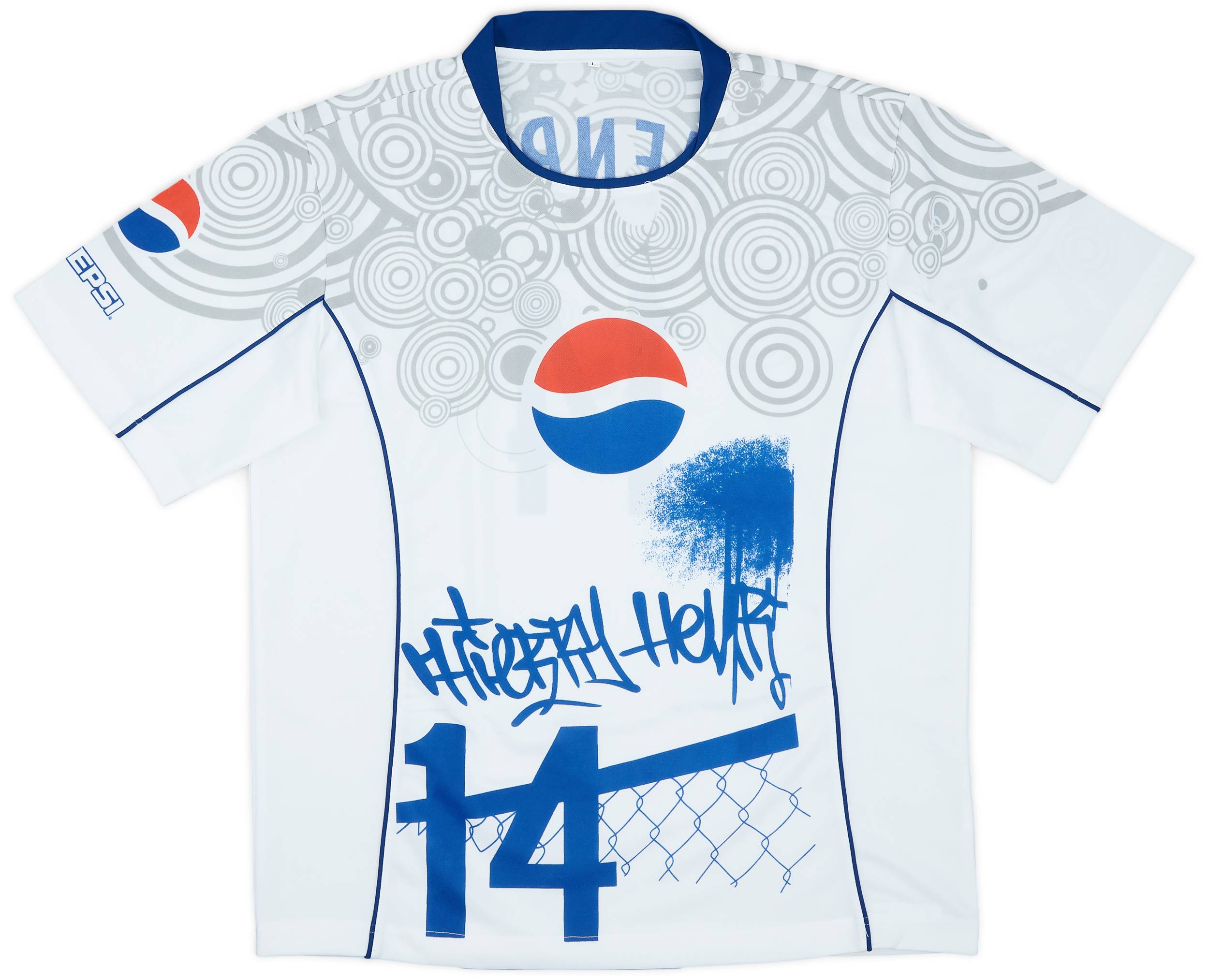 2005-06 Pepsi 'How You Football' Graphic Shirt Henry #14 - 10/10 - (L)