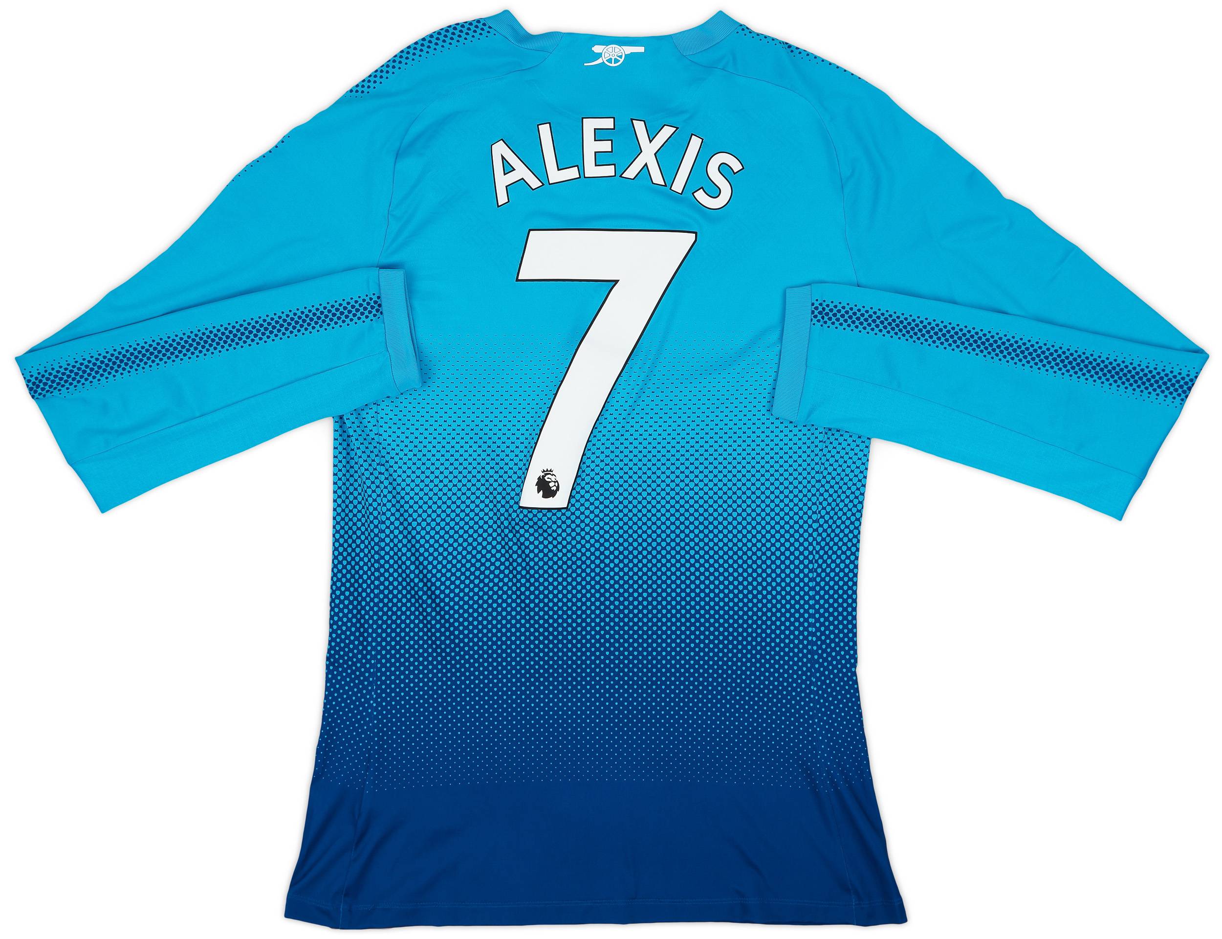 2017-18 Arsenal Authentic Away L/S Shirt Alexis #7 (L)