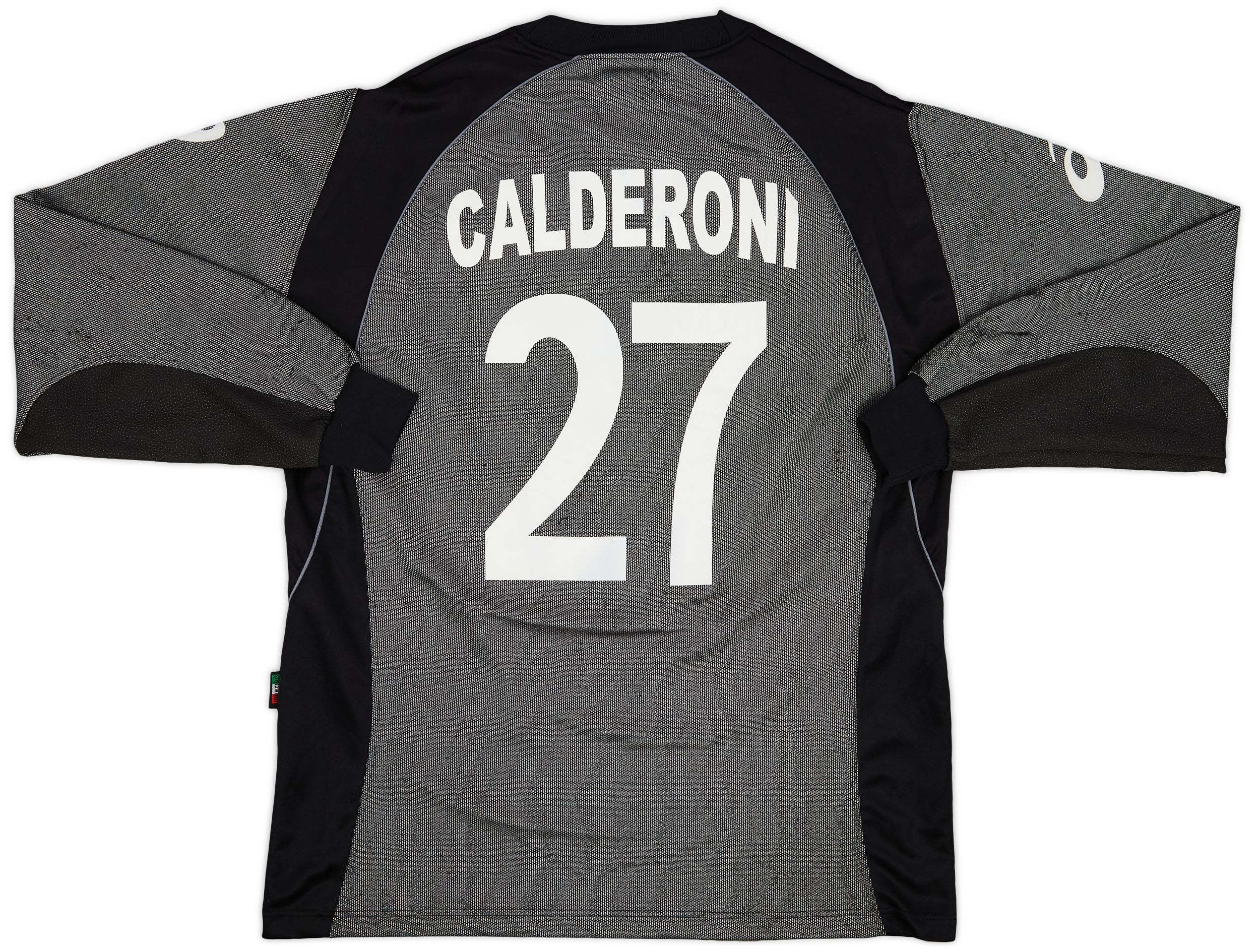 2004-05 Atalanta GK Shirt Calderoni #27 - 8/10 - (XXL)