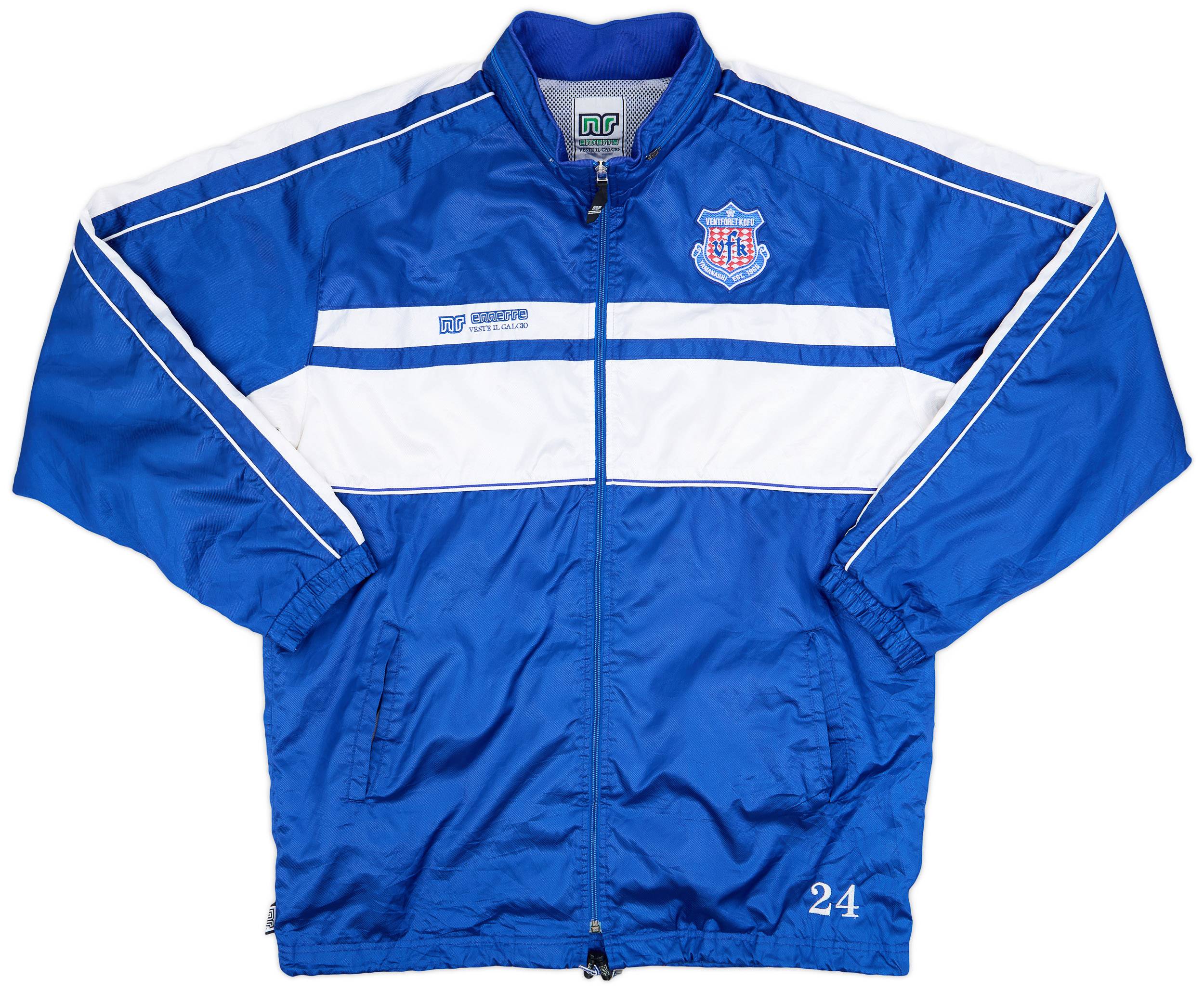 2001 Ventforet Kofu Player Issue Ennerre Track Jacket #24 - 9/10 - (XL)